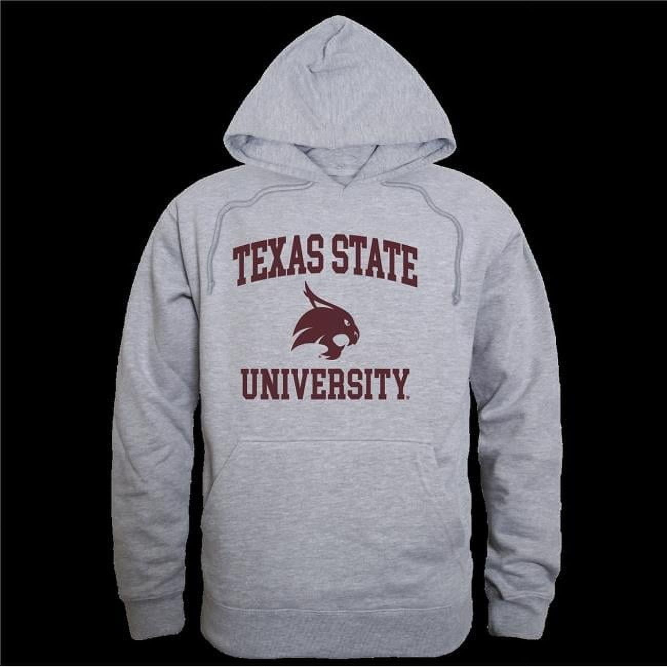 Texas State University Bobcats Seal Hoodie, Heather Grey - Extra Large ...