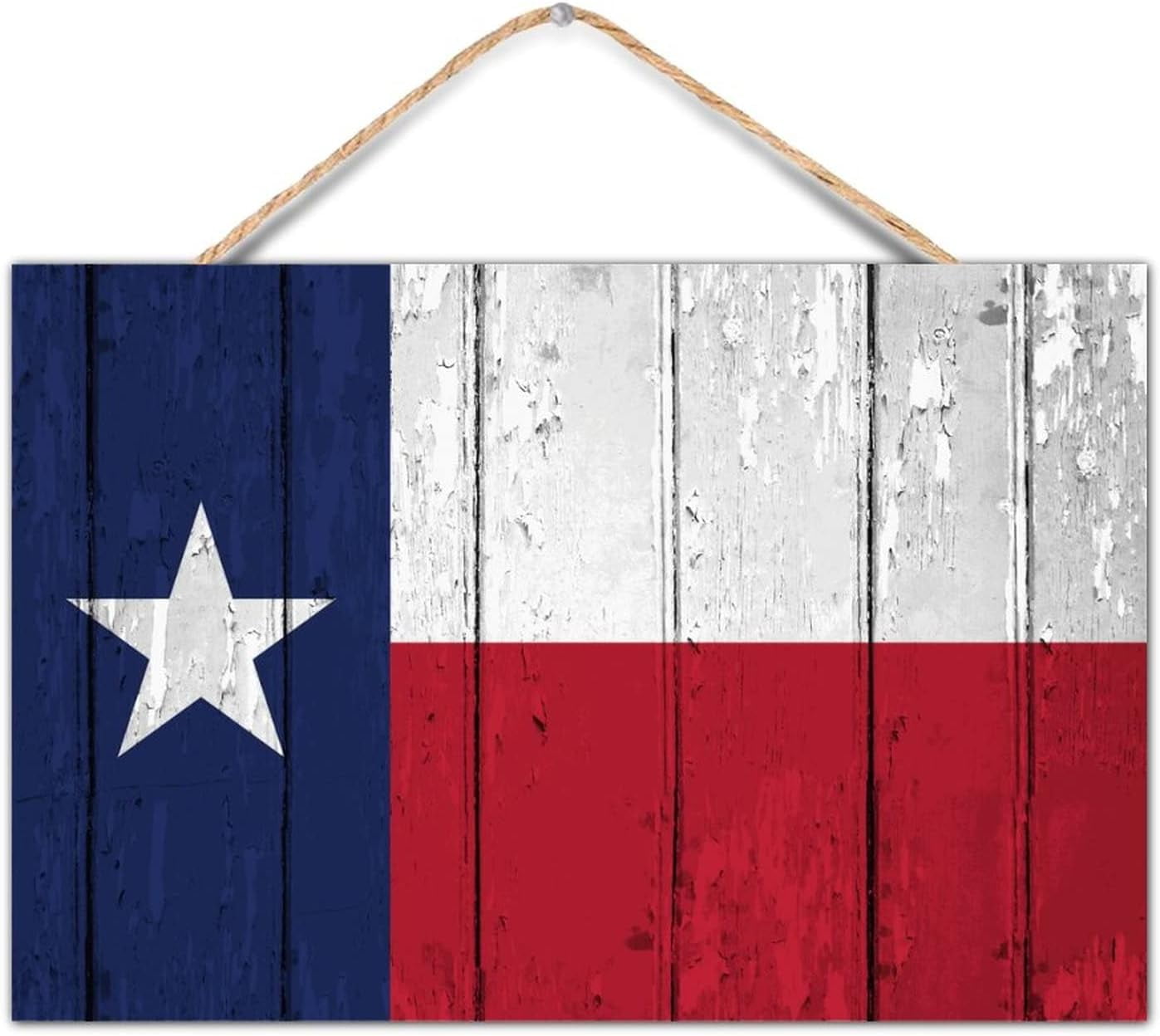 Texas State Wood Hanging Sign Rustic Texas State Flag Wood Wall Sign ...