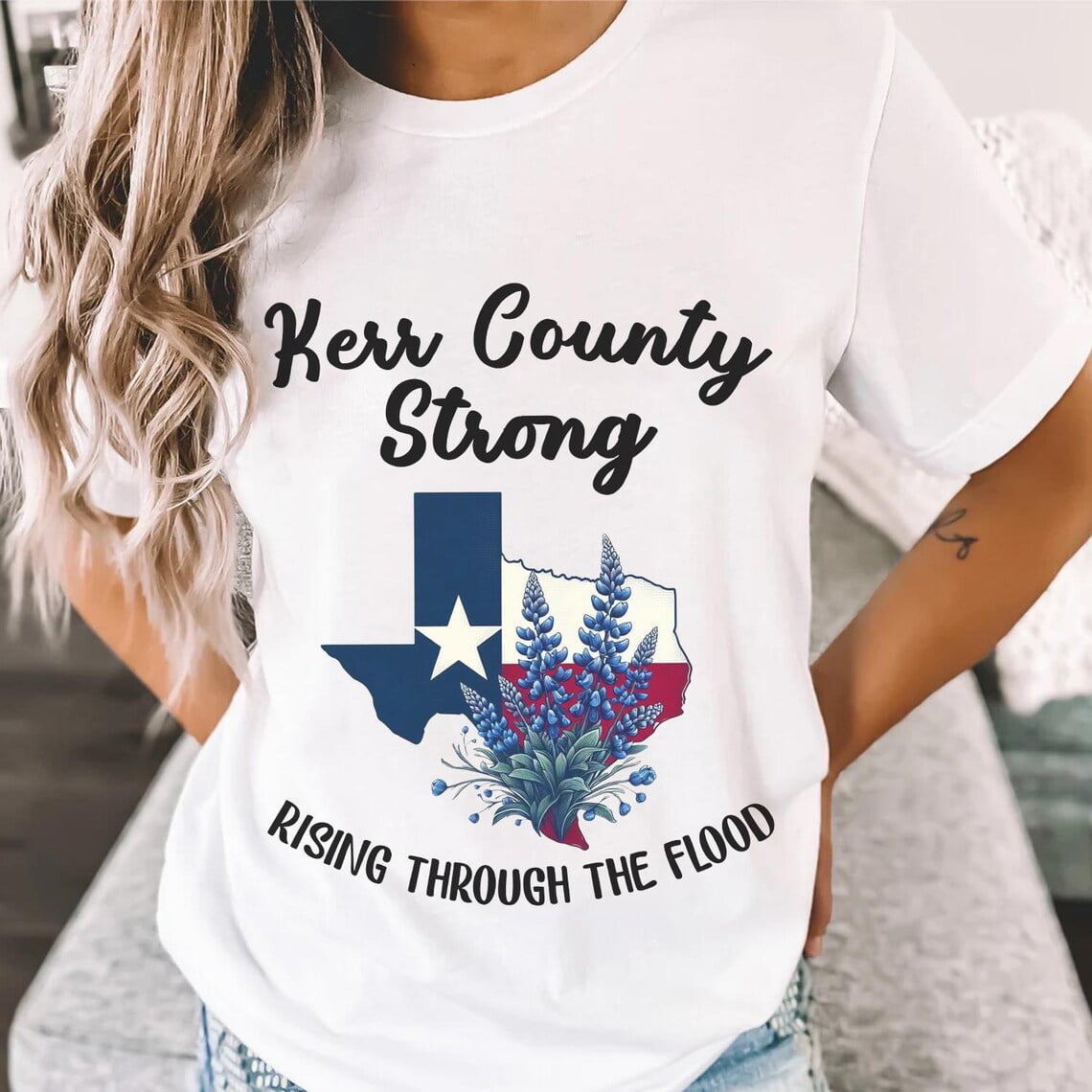 Texas Strong Flood Disaster Relief T-Shirt, Hope Strength Community ...