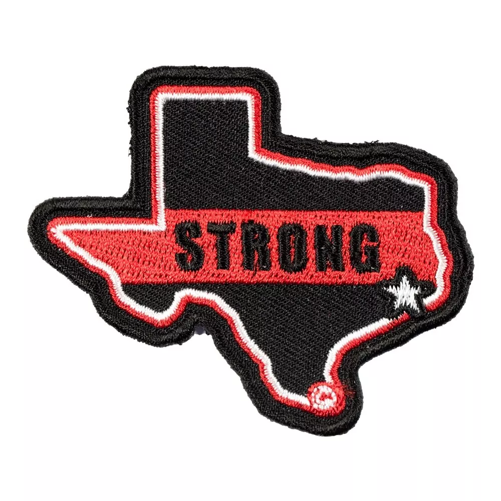 Texas Strong Red Line Cut-Out Patch, Texas State Patches - Walmart.com
