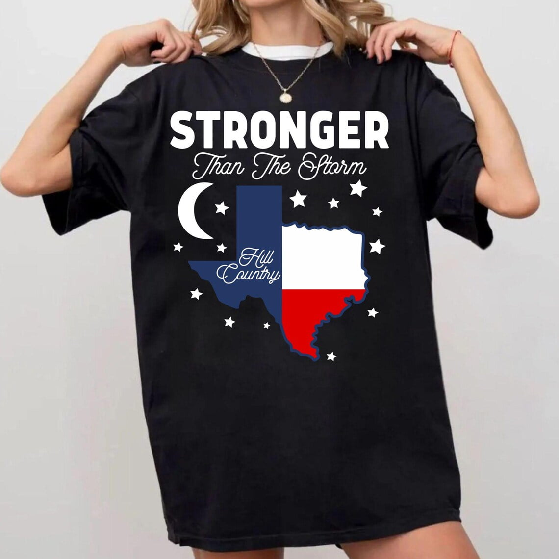 Texas Stronger Than The Storm Shirt, Pray For Texas Shirt Camp Mystic Flood Support T-Shirt ...