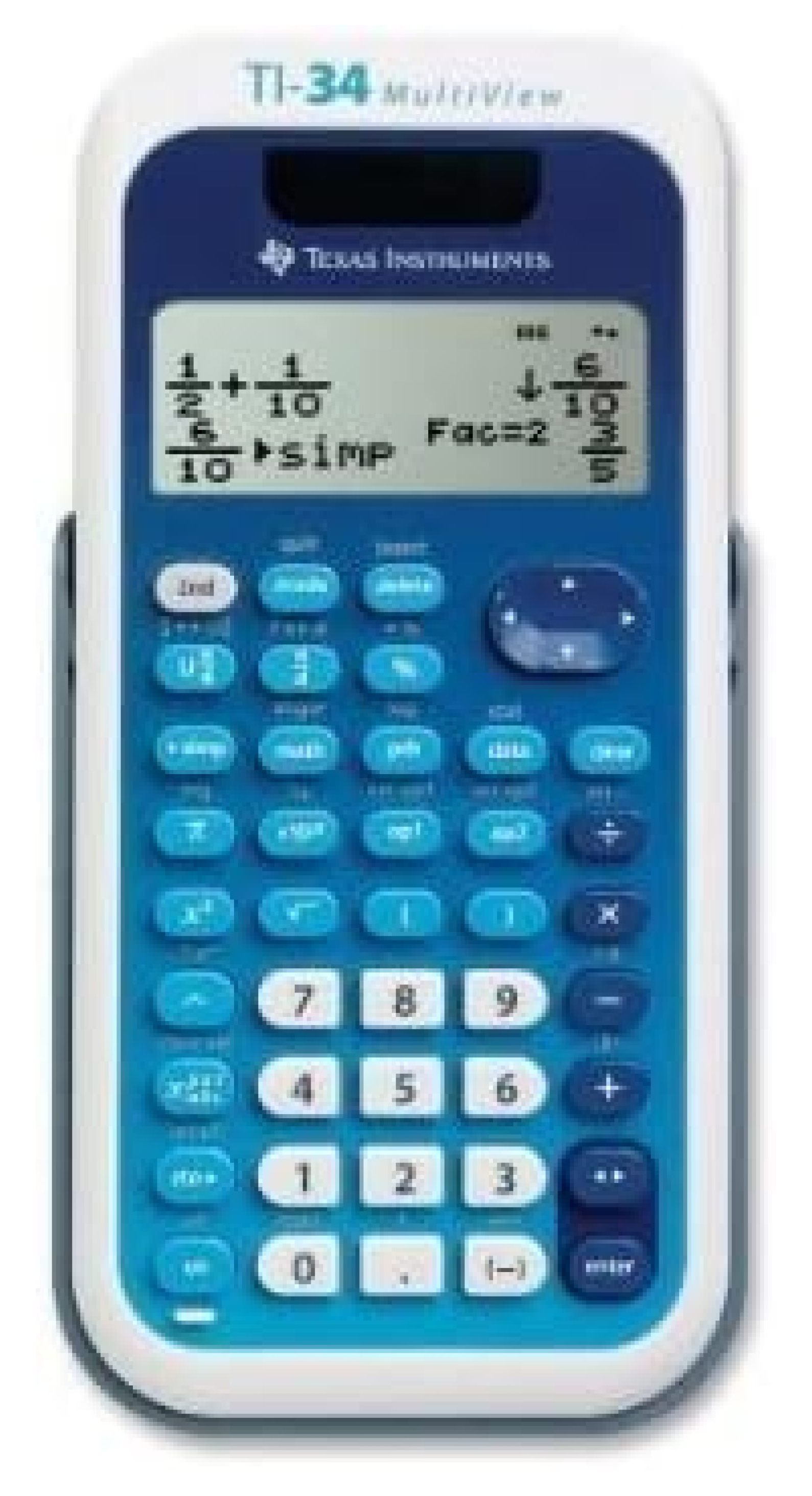Texas TI-34MV 4-Line Dual Power Fraction Calculator - Walmart.com