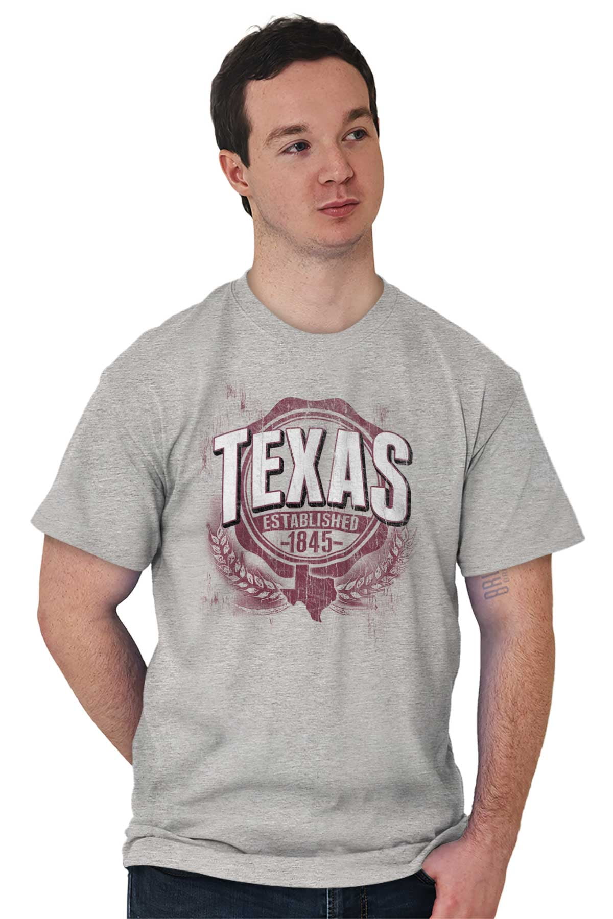 Texas TX Student Campus Pride Seal Unisex Plus Size Graphic Tee Brisco ...