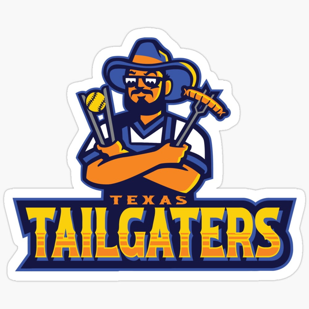 Texas Tailgaters With Bbq And Sports Theme For Game Day Enthusiasts ...