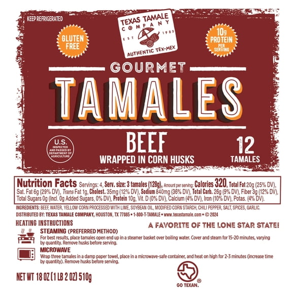 Texas Tamale Beef Tamales Refrigerated - Walmart.com