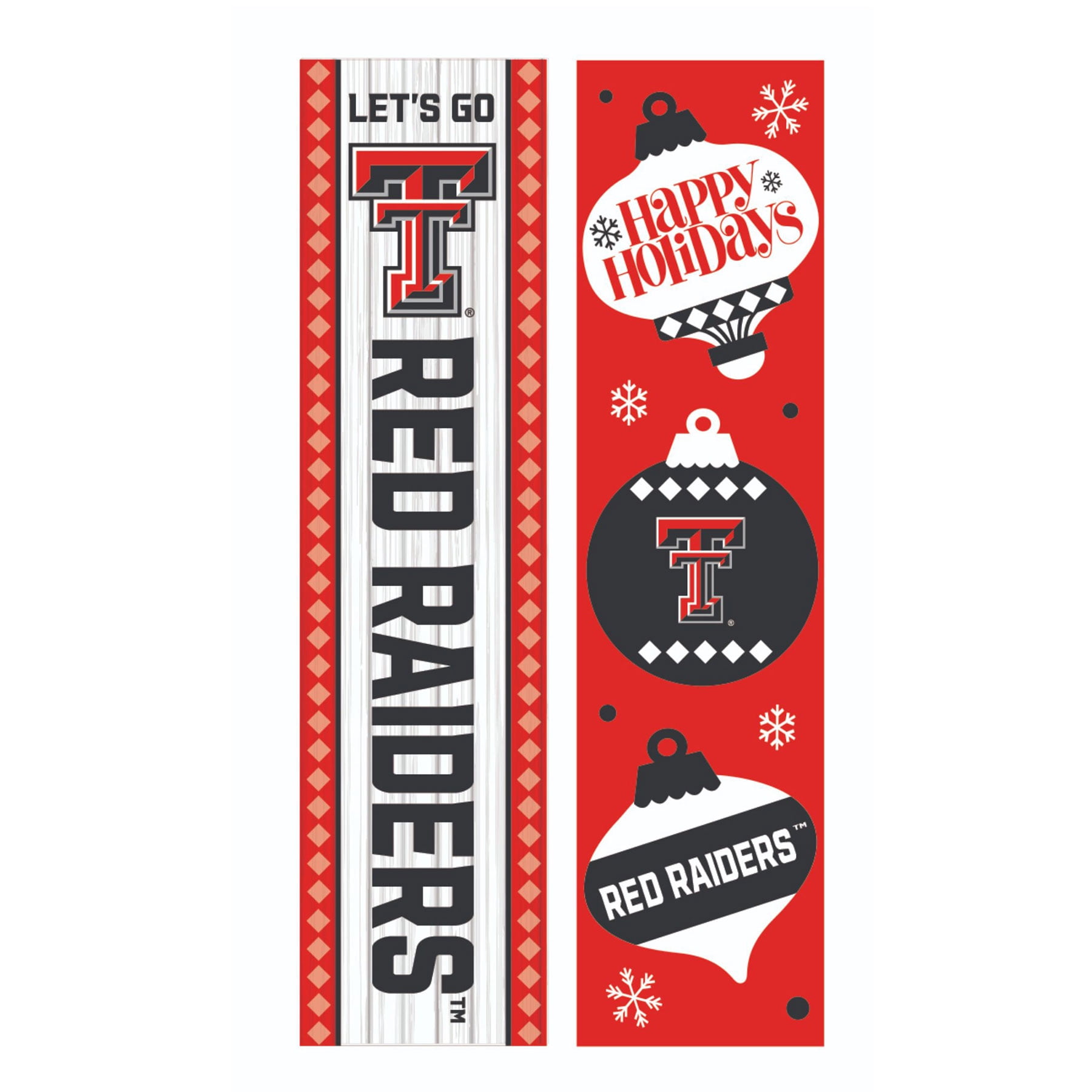 Texas Tech Red Raiders 47" Double Sided Christmas Leaner Fan Sign ...