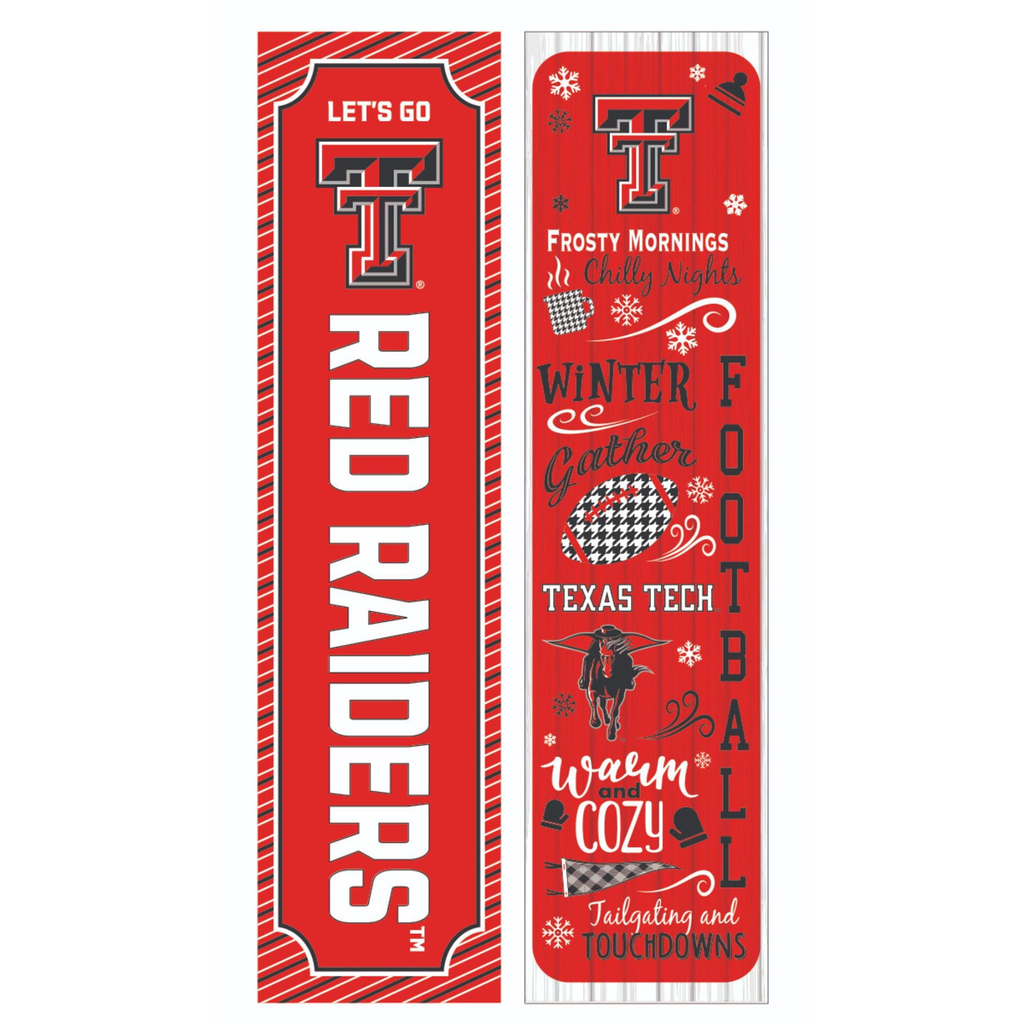 Texas Tech Red Raiders 47" Double Sided Winter Leaner Fan Sign ...