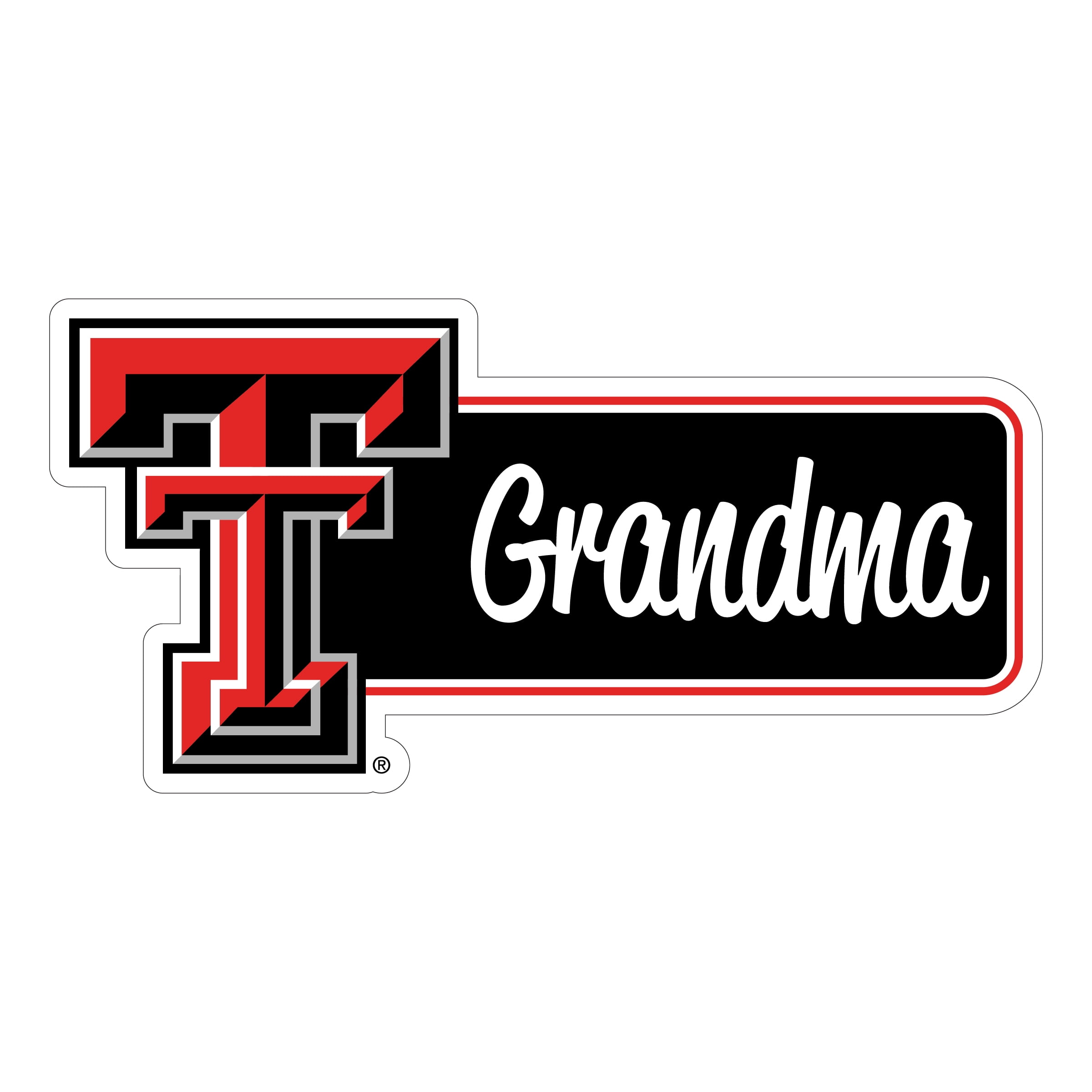Texas Tech Red Raiders Proud Grandma Die Cut Decal Officially Licensed ...