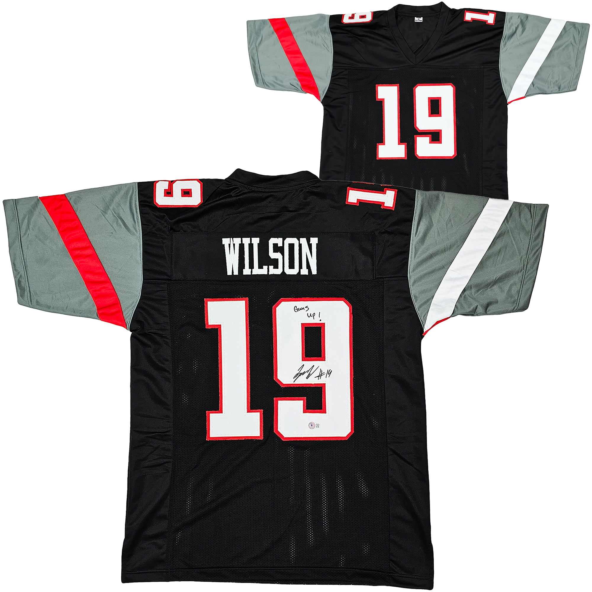 Texas Tech Red Raiders Tyree Wilson Autographed Black Jersey "Guns Up ...