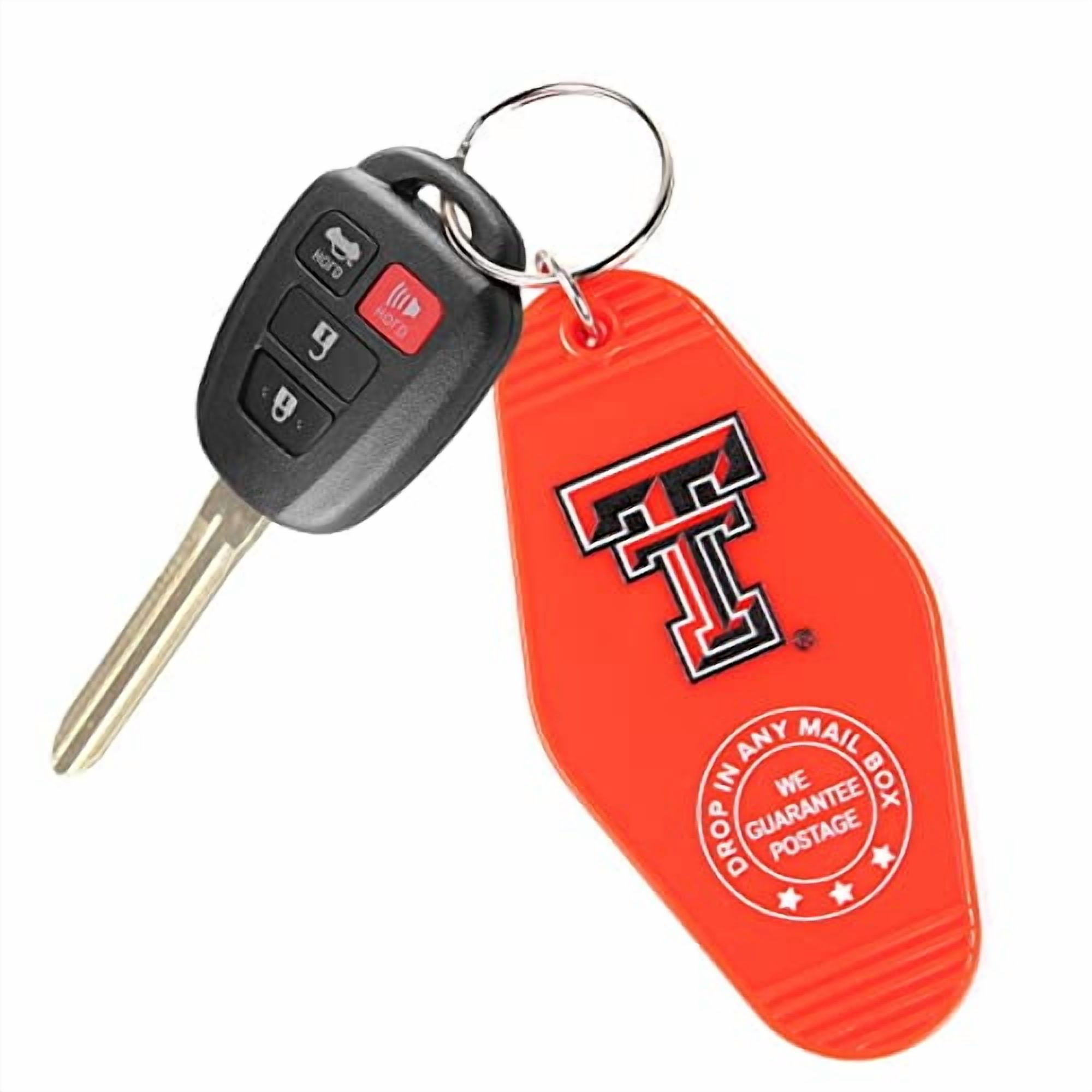 Texas Tech University Keychain - Vintage Motel Keychain Design, with ...
