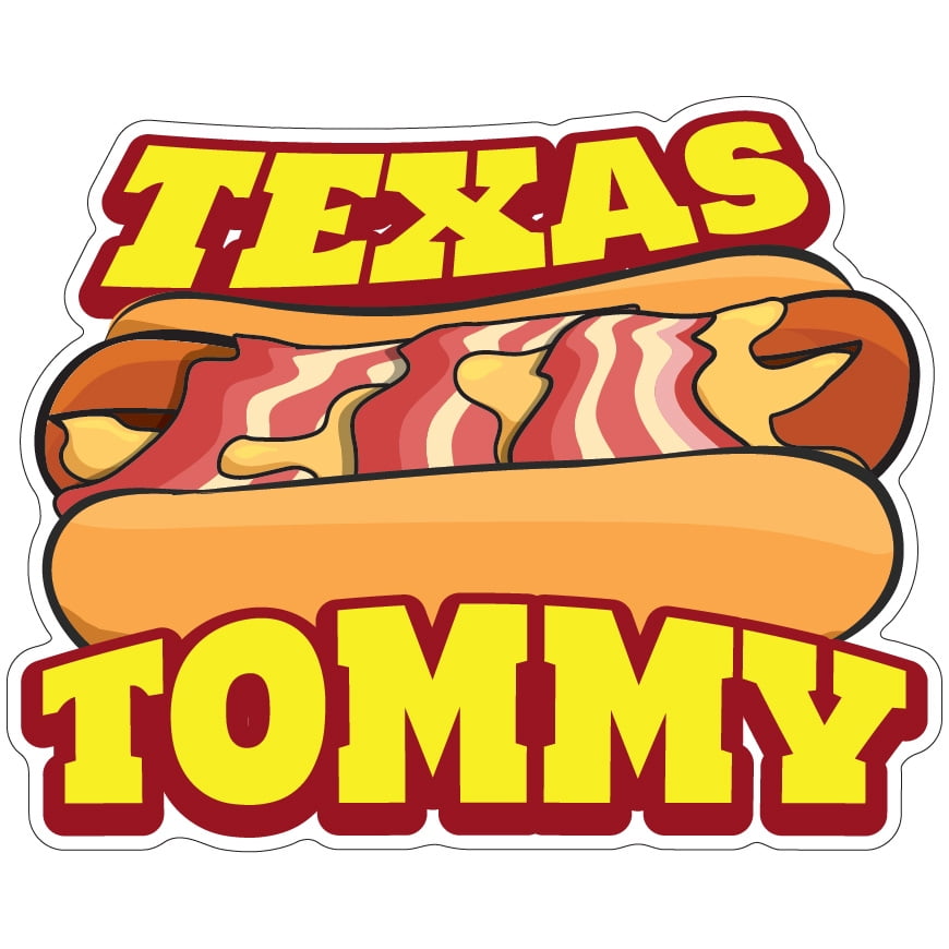 Texas Tommy 12" Decal Concession Stand Food Truck Sticker - Walmart.com