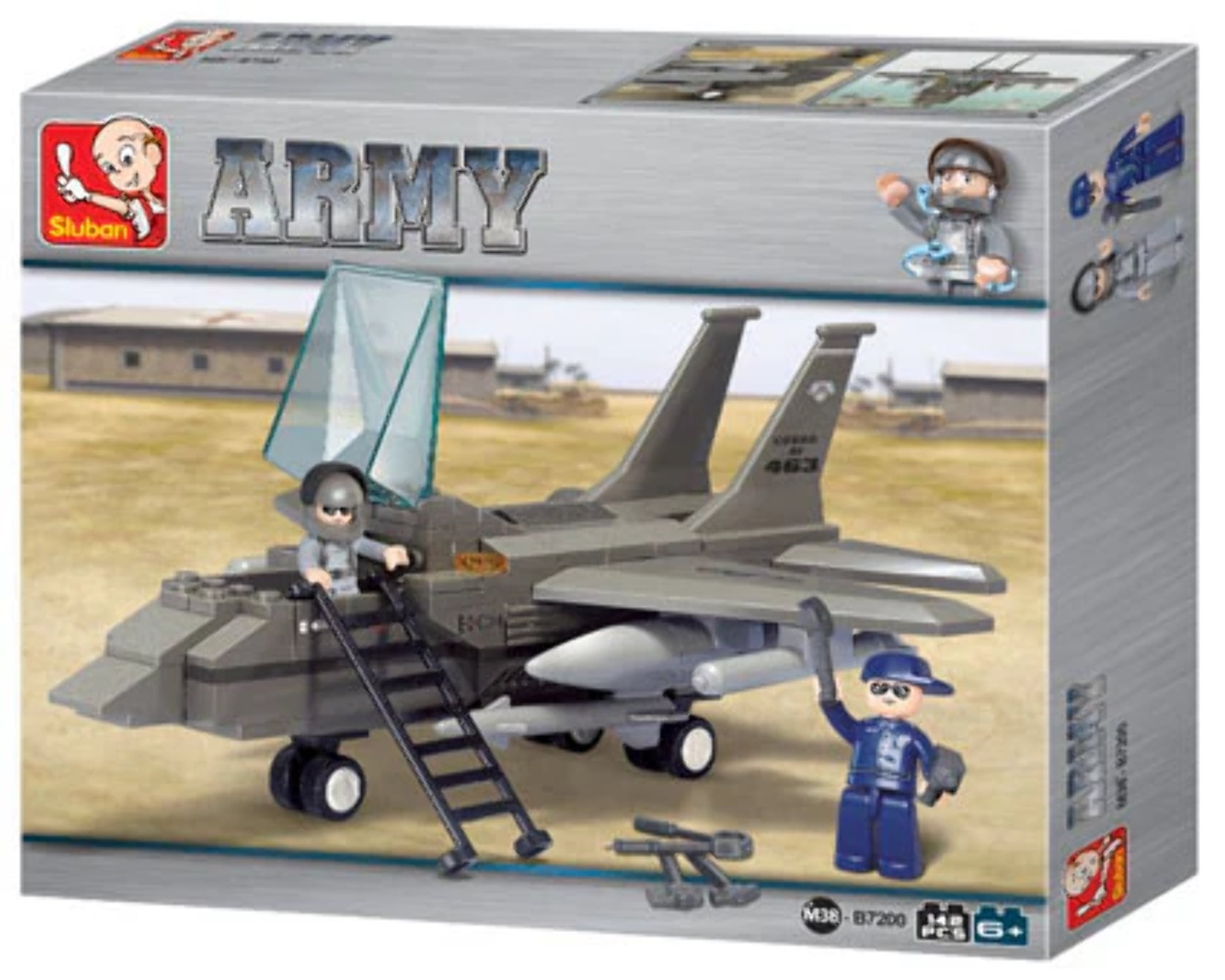 Texas Toy Distribution - Air Force Fighter Plane Building Brick Kit ...