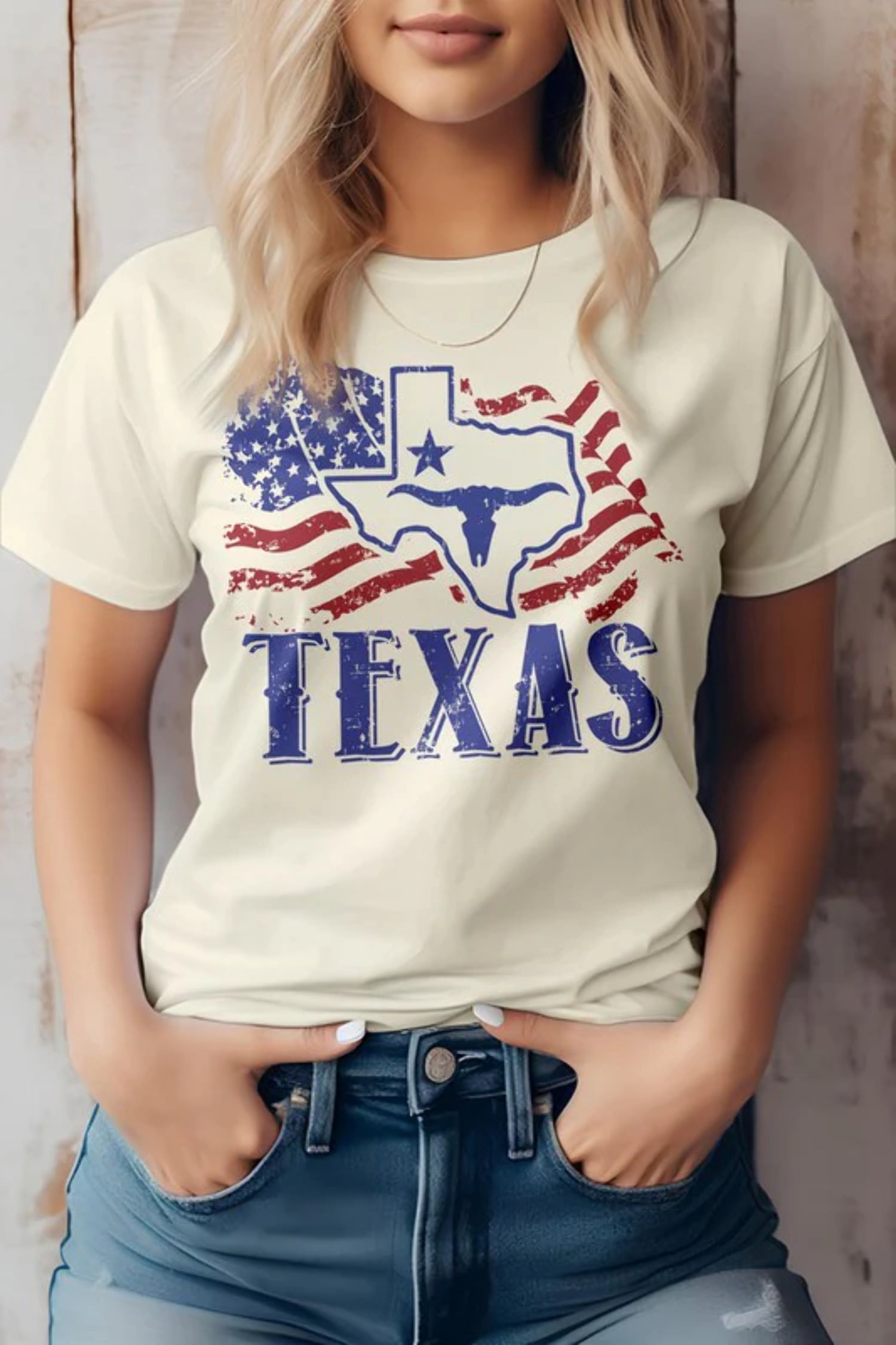 Texas USA Flag, Graphic Tee - Walmart.com