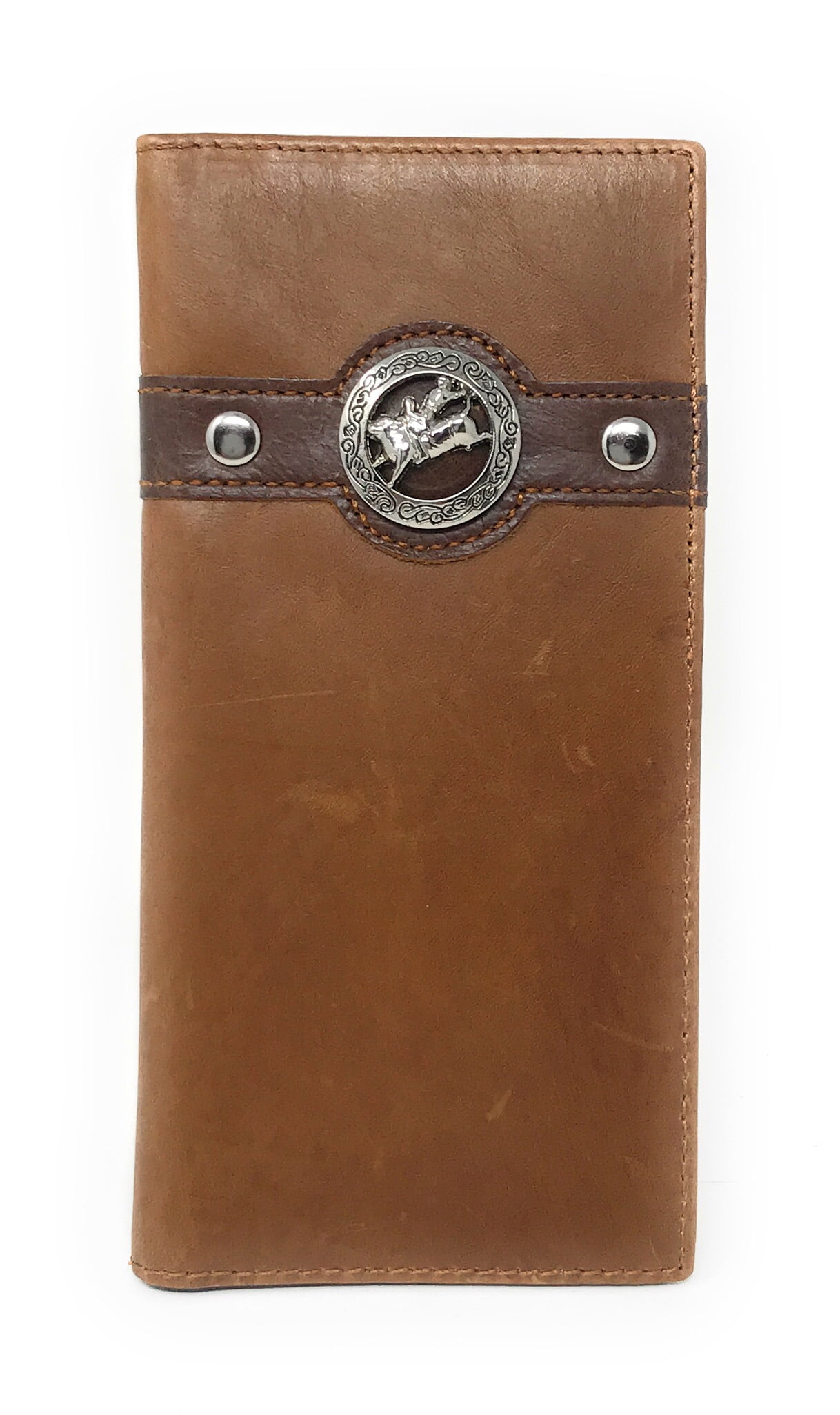Texas West Men's Genuine Leather Rodeo Bifold Wallet - Walmart.com