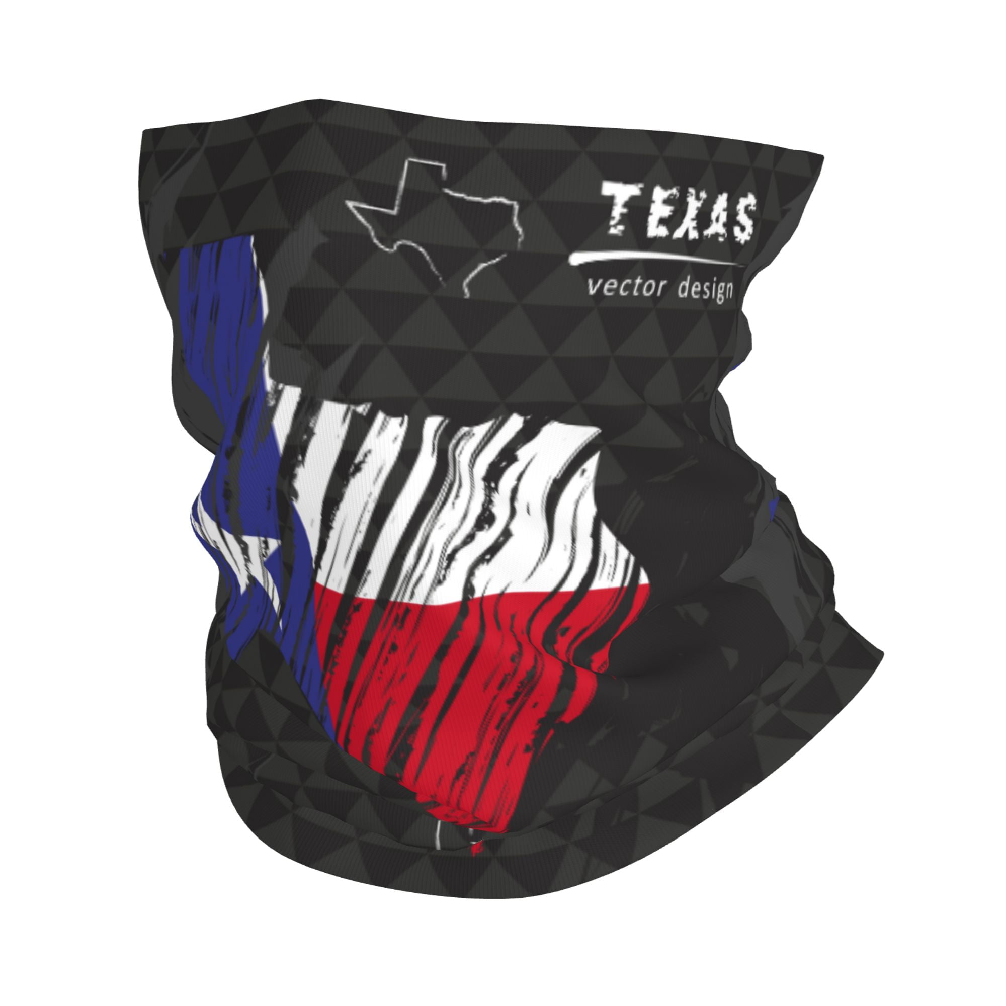 Texas map flag inside the chalk chart h -Bandana/Neck Gaiter/Headwrap ...
