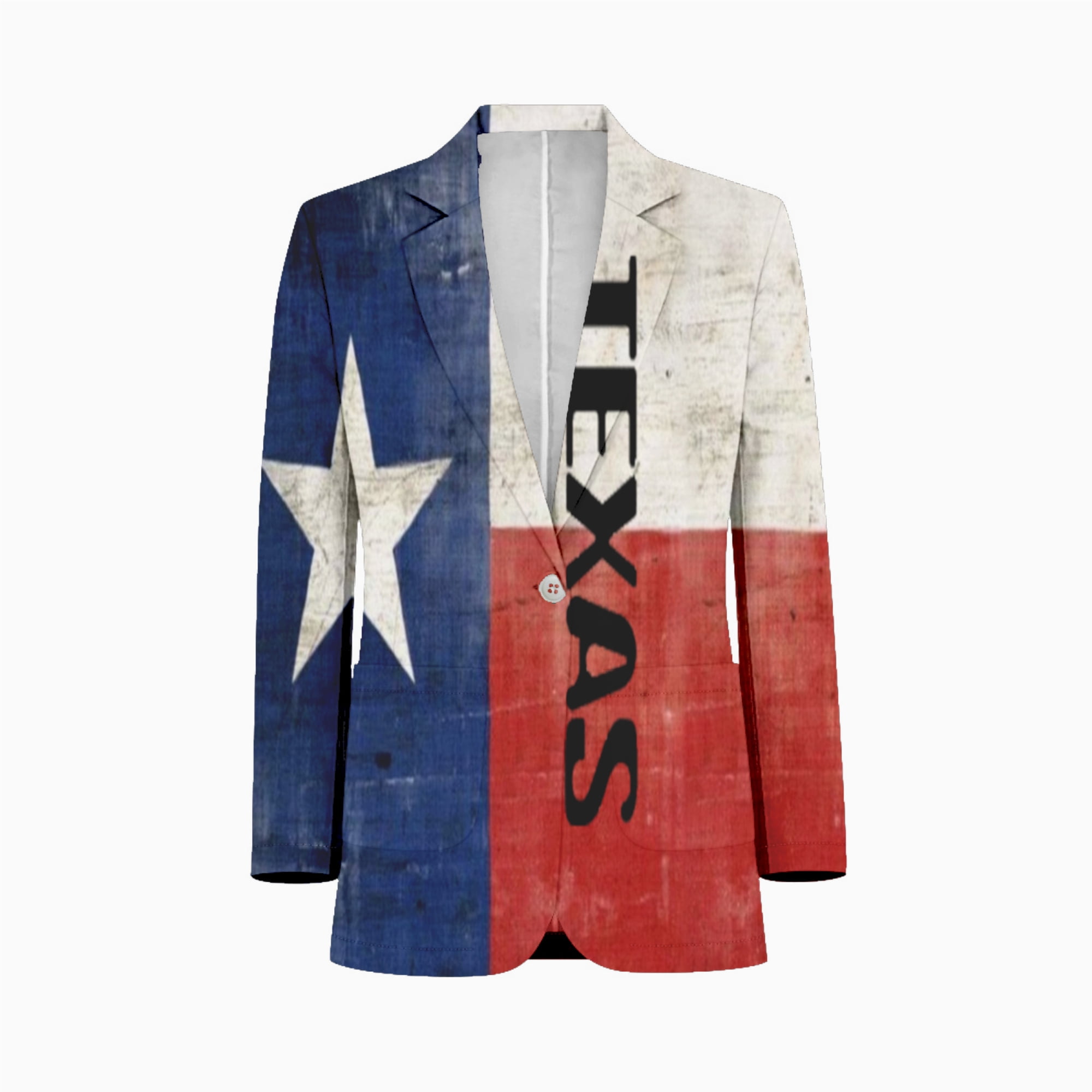 Texas symbol Mens Suits Shawl Collar Slim Fit Suit Mens Groom Jacket ...