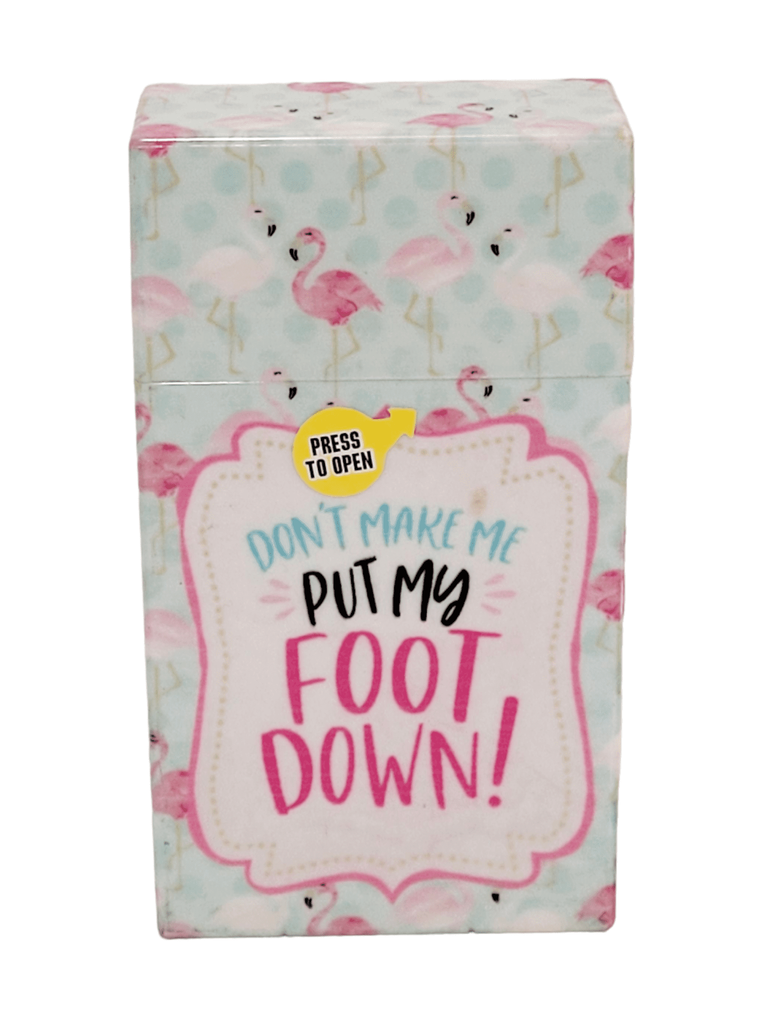 Texcyngoods Adult Womens Cigarette Case For 100s Pop Up Lid Plastic ...