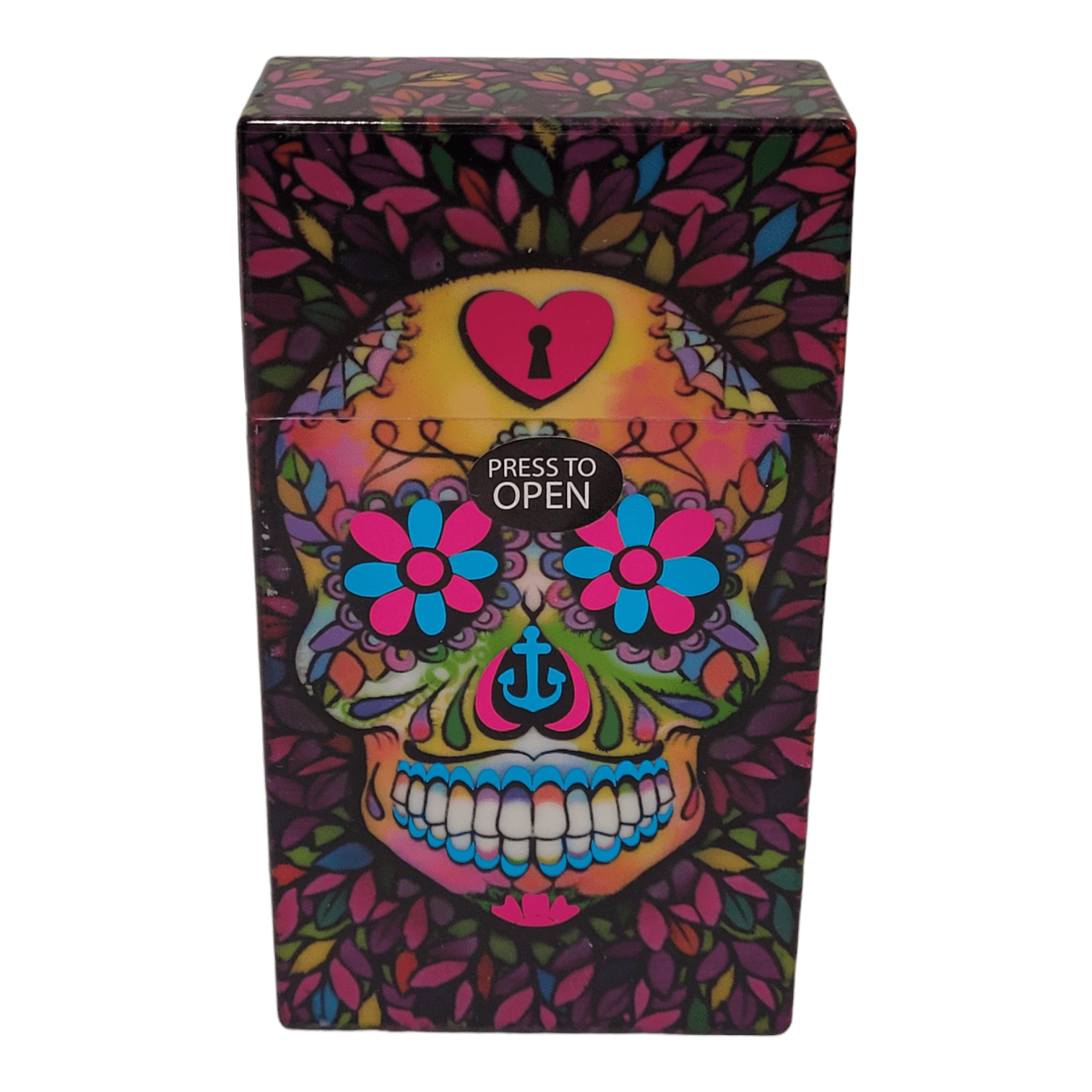 Texcyngoods Adult Womens Cigarette Case For 100s Pop Up Lid Plastic ...