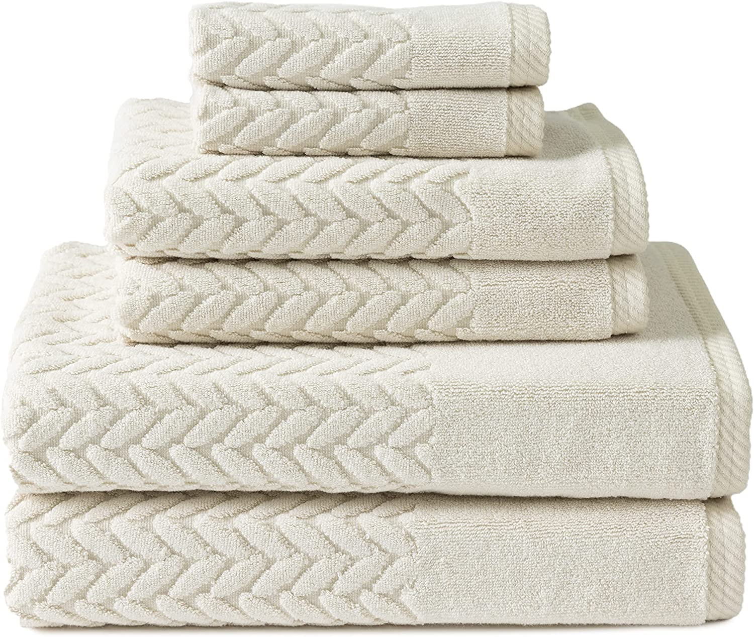 Texere 100% Organic Cotton Jacquard 650 GSM Premium Bath Towel Sets ...