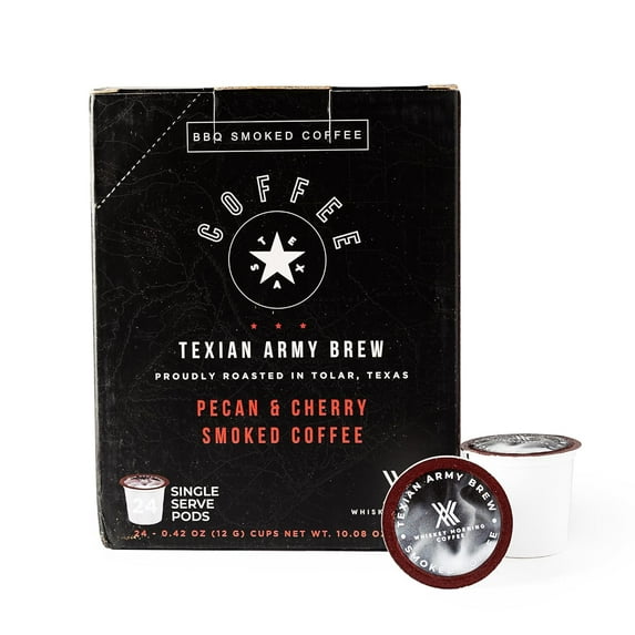 Texian Army Coffee Pods: Smoked Coffee, Dark Roast, Fire roasted with ...