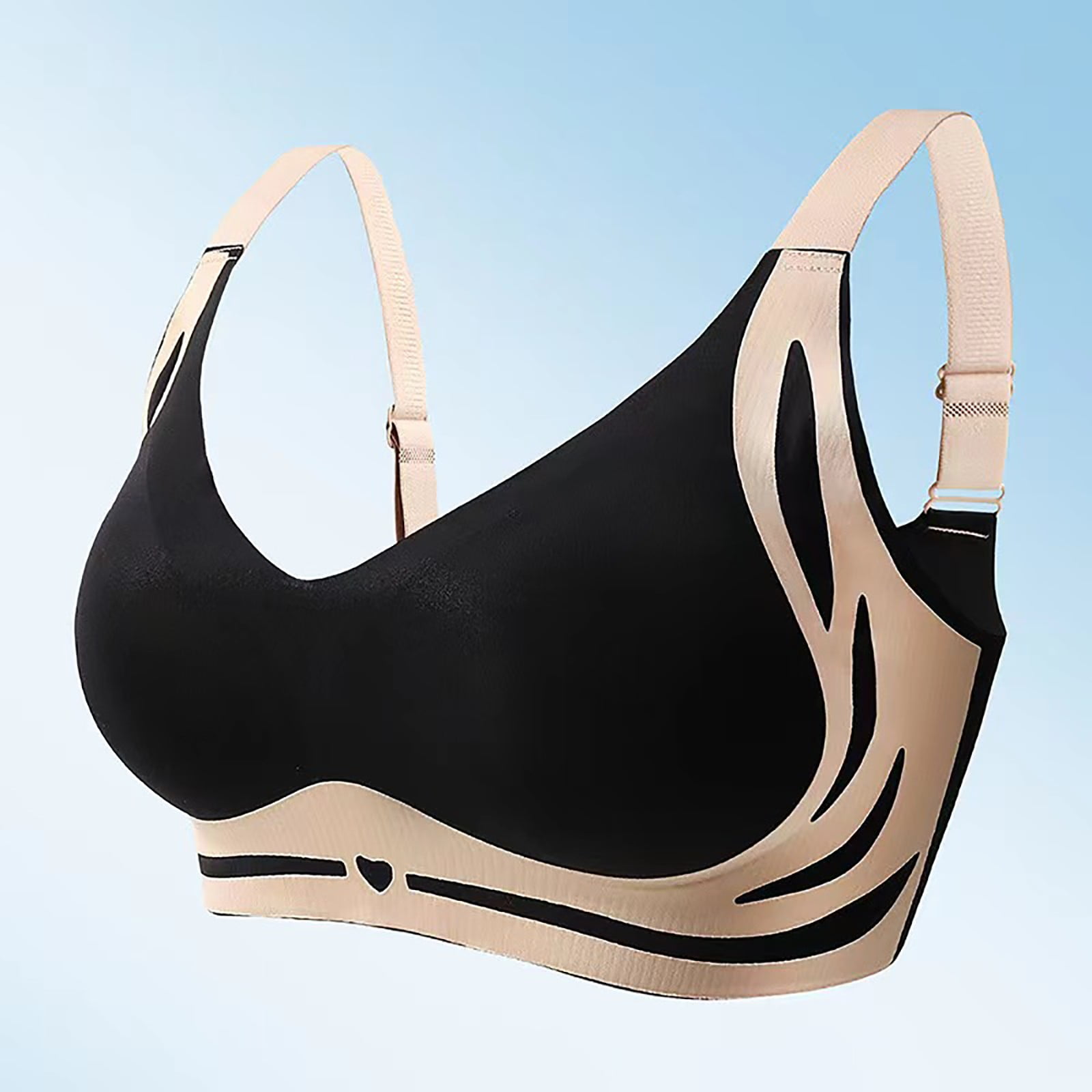 Texiao Super Gather Bra Soft Comfortable Gather Bra Wireless up Bra ...
