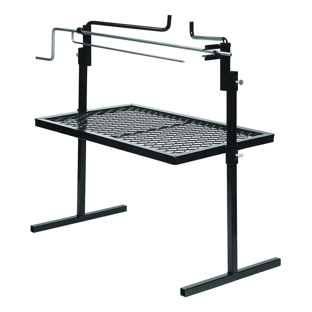 Texsport Stainless Steel Outdoor Campfire Rotisserie Grill Rack and ...