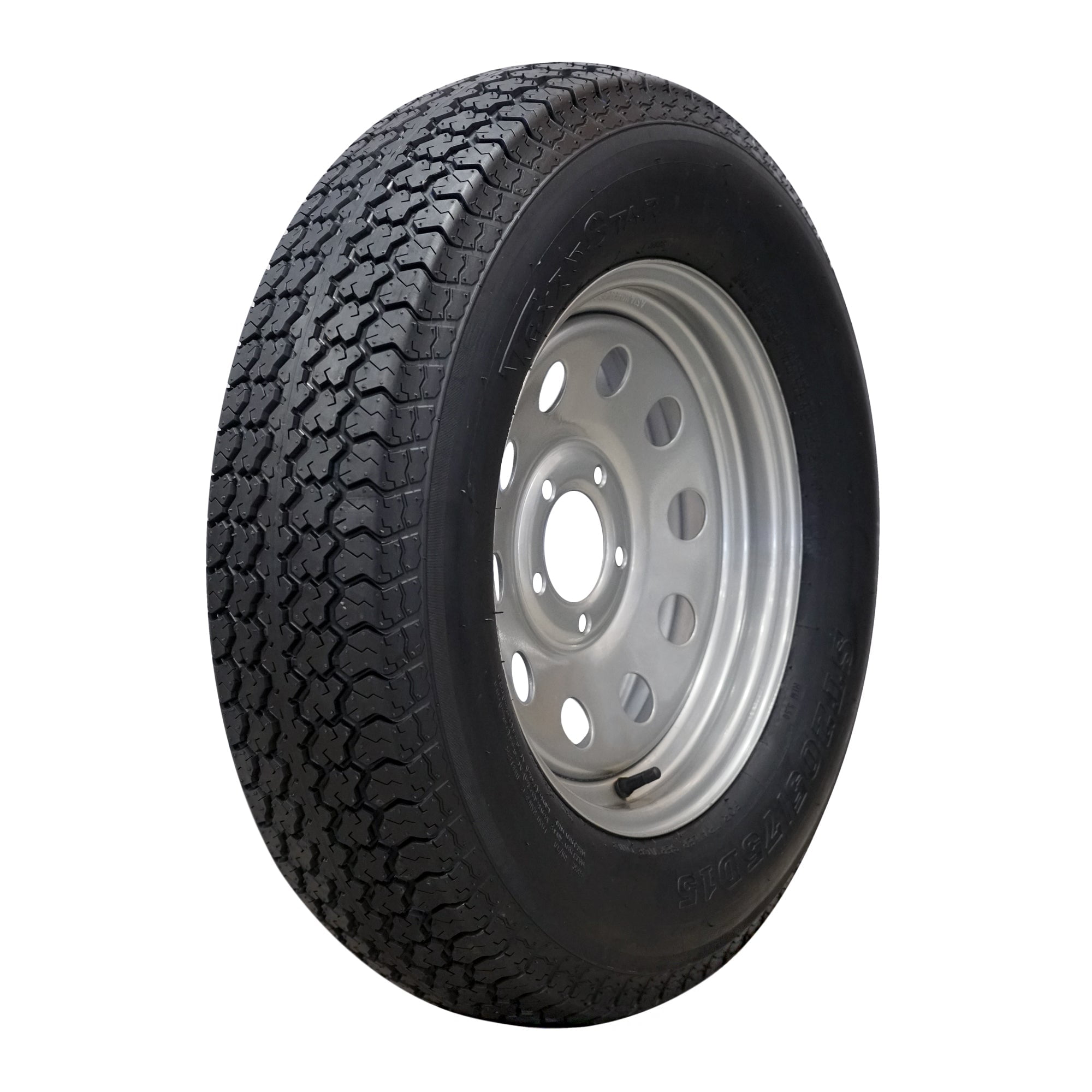 Texstar 15" 6 ply Bias Trailer Tire & Wheel - ST 205/75D15 5x4.5 Lug ...