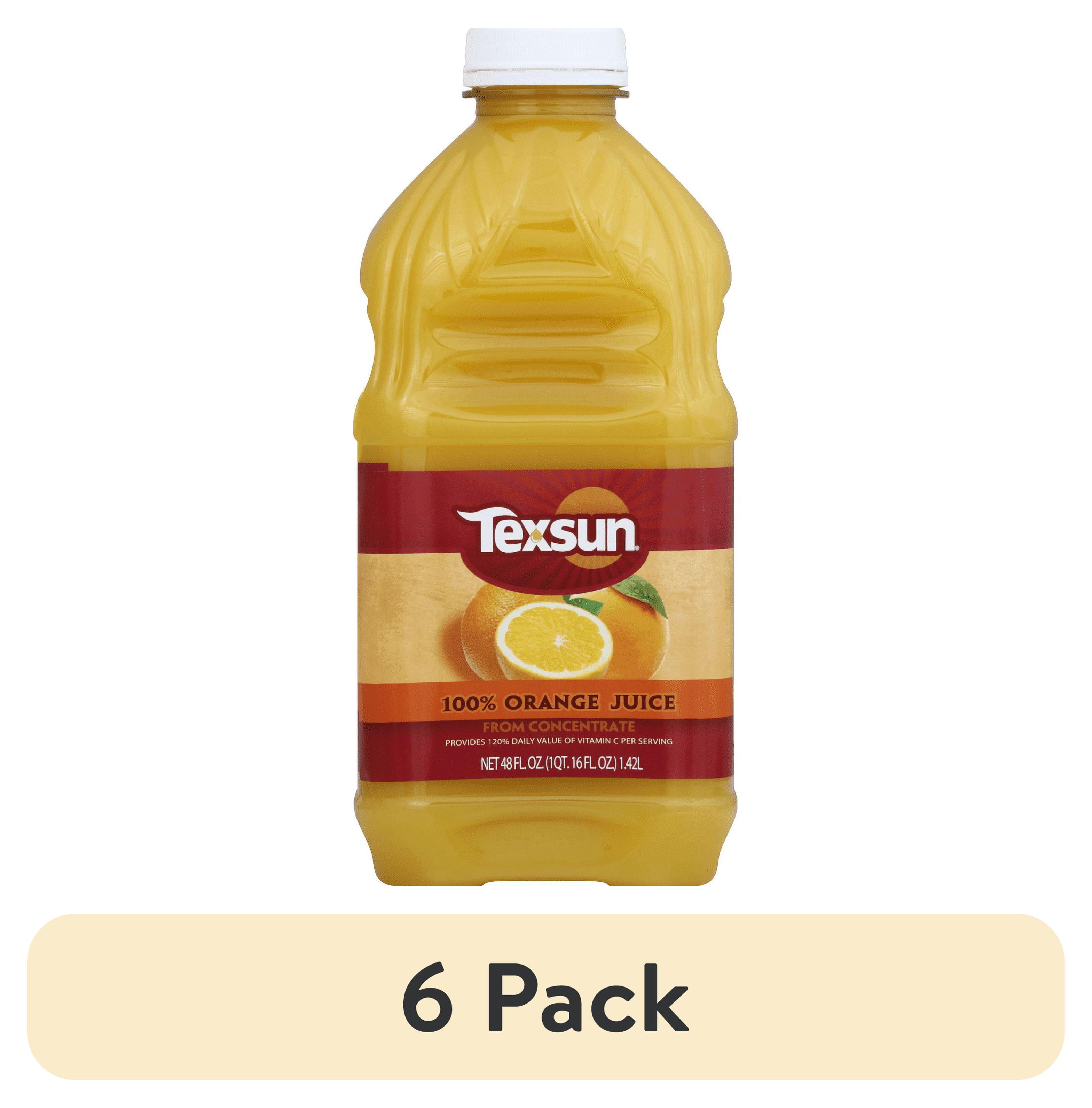 (6 pack) Texsun Orange Juice 48 oz - Walmart.com