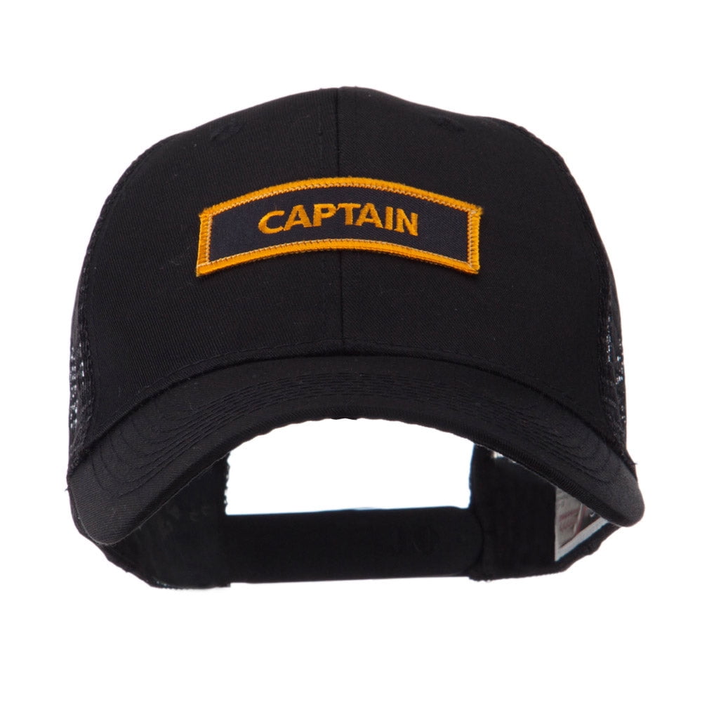 Text Law and Forces Embroidered Patched Mesh Cap - Captain OSFM ...