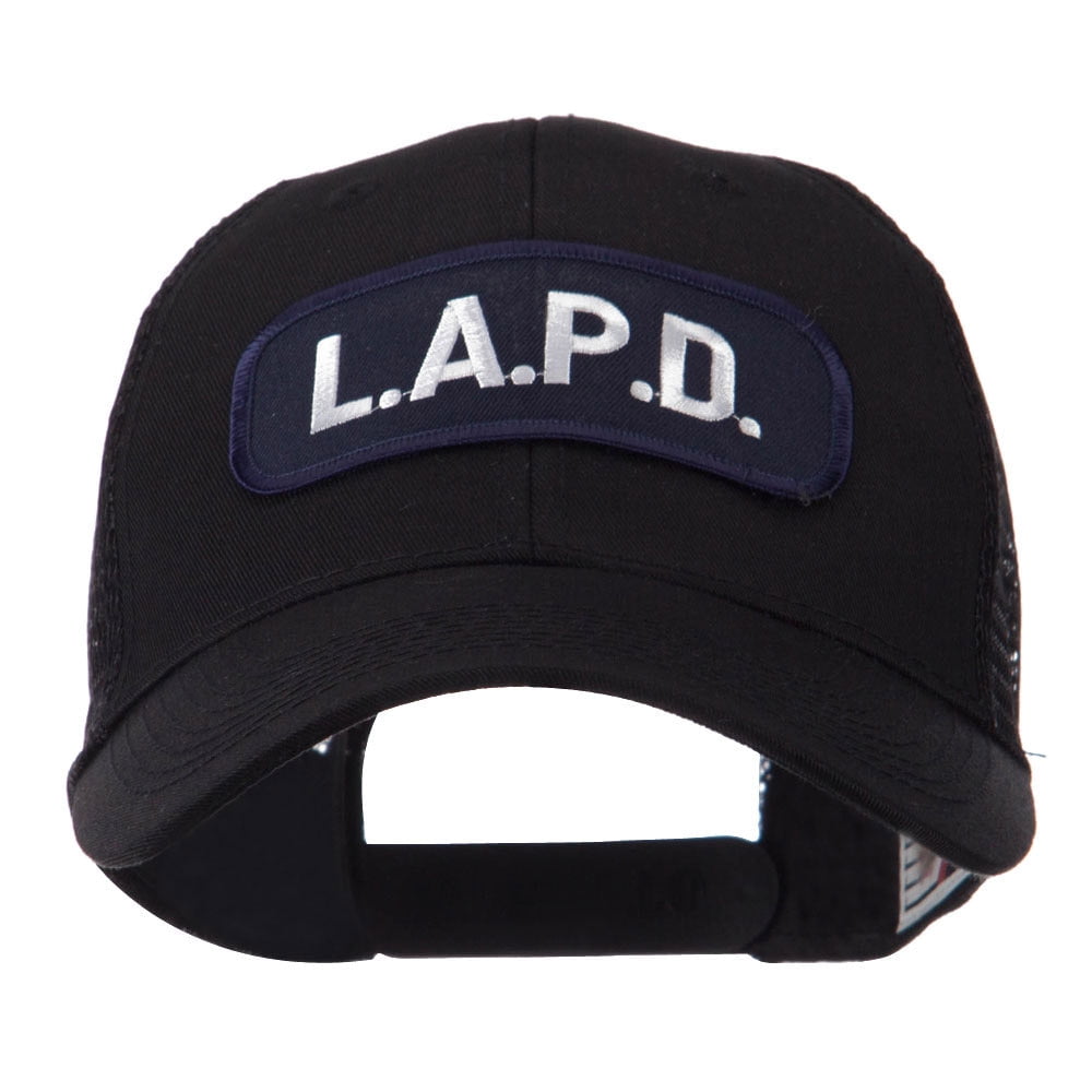 Text Law and Forces Embroidered Patched Mesh Cap - LAPD OSFM - Walmart.com