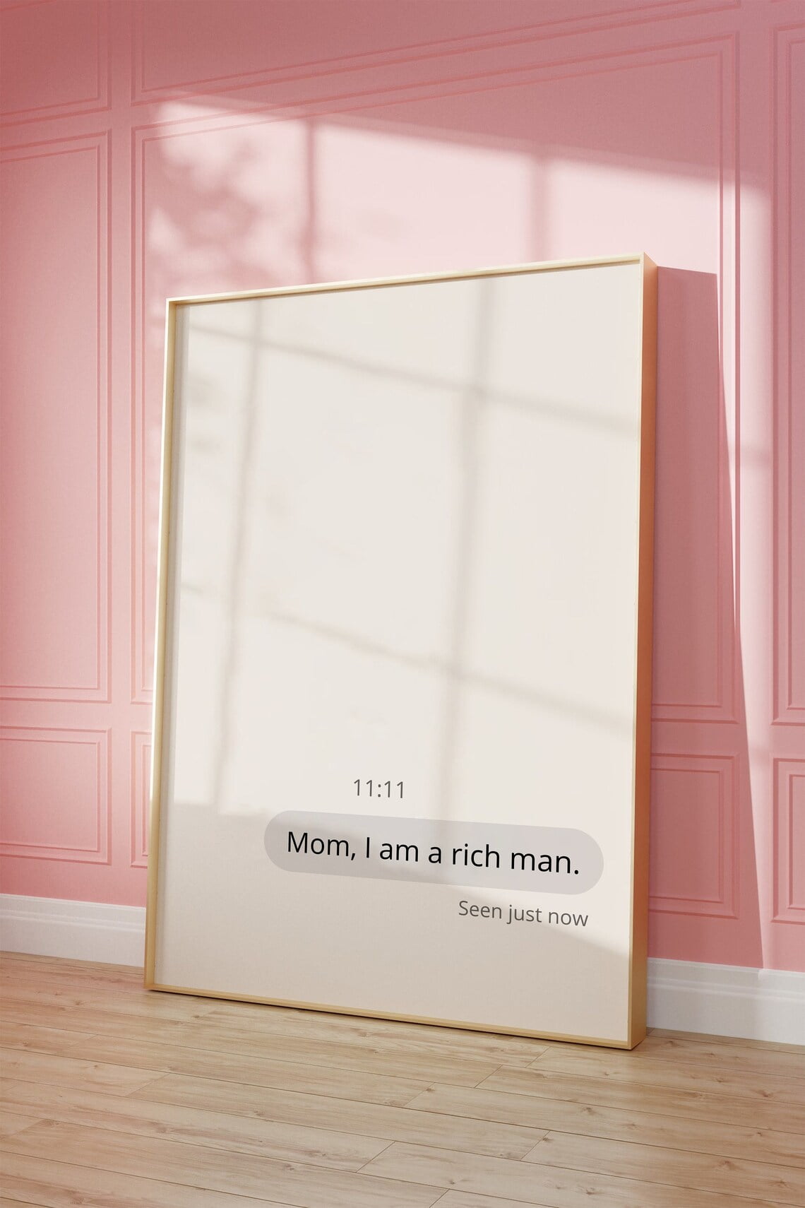 Text Message Quote Poster Mom I Am A Rich Man Trendy Retro Wall Art Yk ...