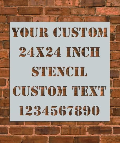 Text Stencil - Customize Your Own Stencil - 5 Lines - 30 Different ...