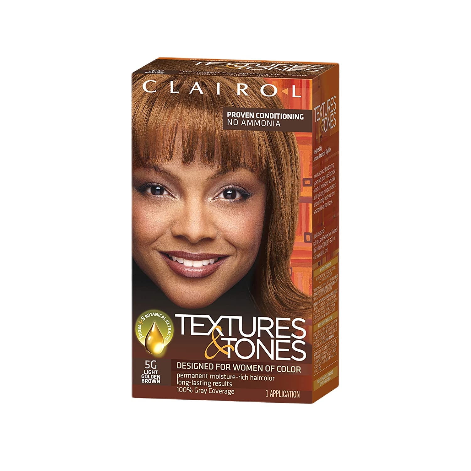 Text & Tone 5G Light Golden Brown New Hair Color - Walmart.com