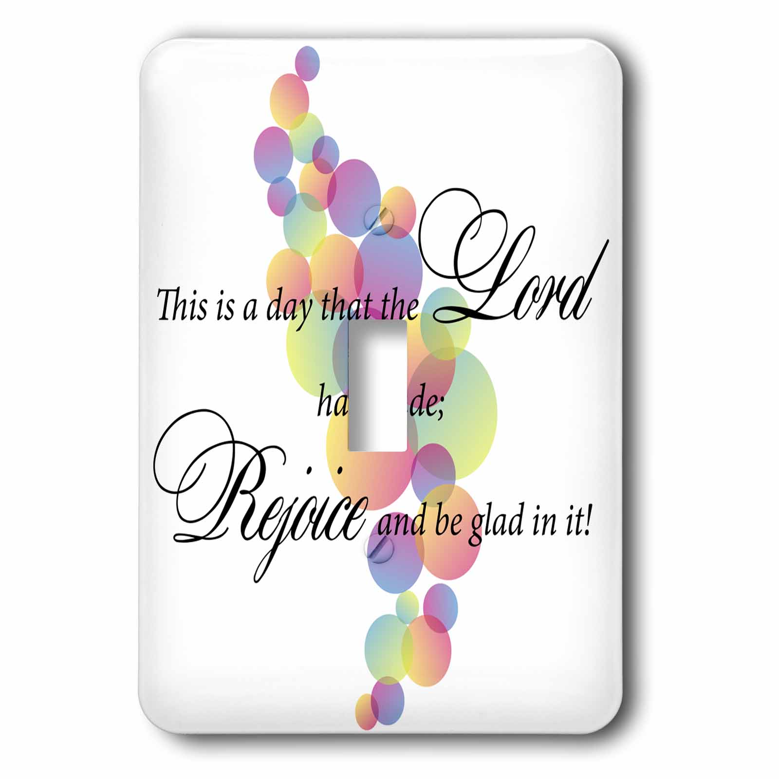 Text design Psalm verse 24 with colorful pastel circles in background ...