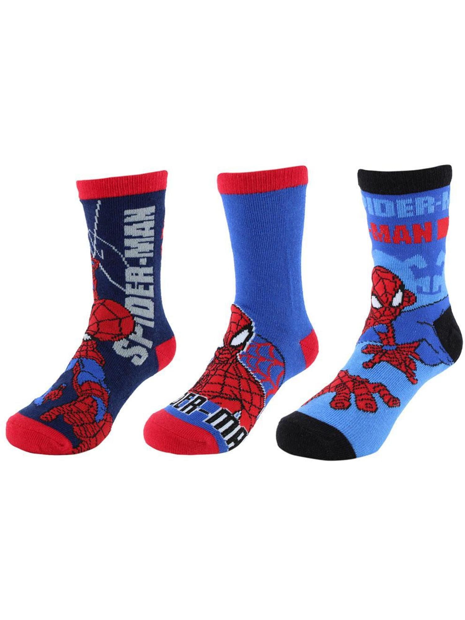 Textiel Trade Boy's Marvel Spider Man's New Day Novelty Socks (3 Pairs ...