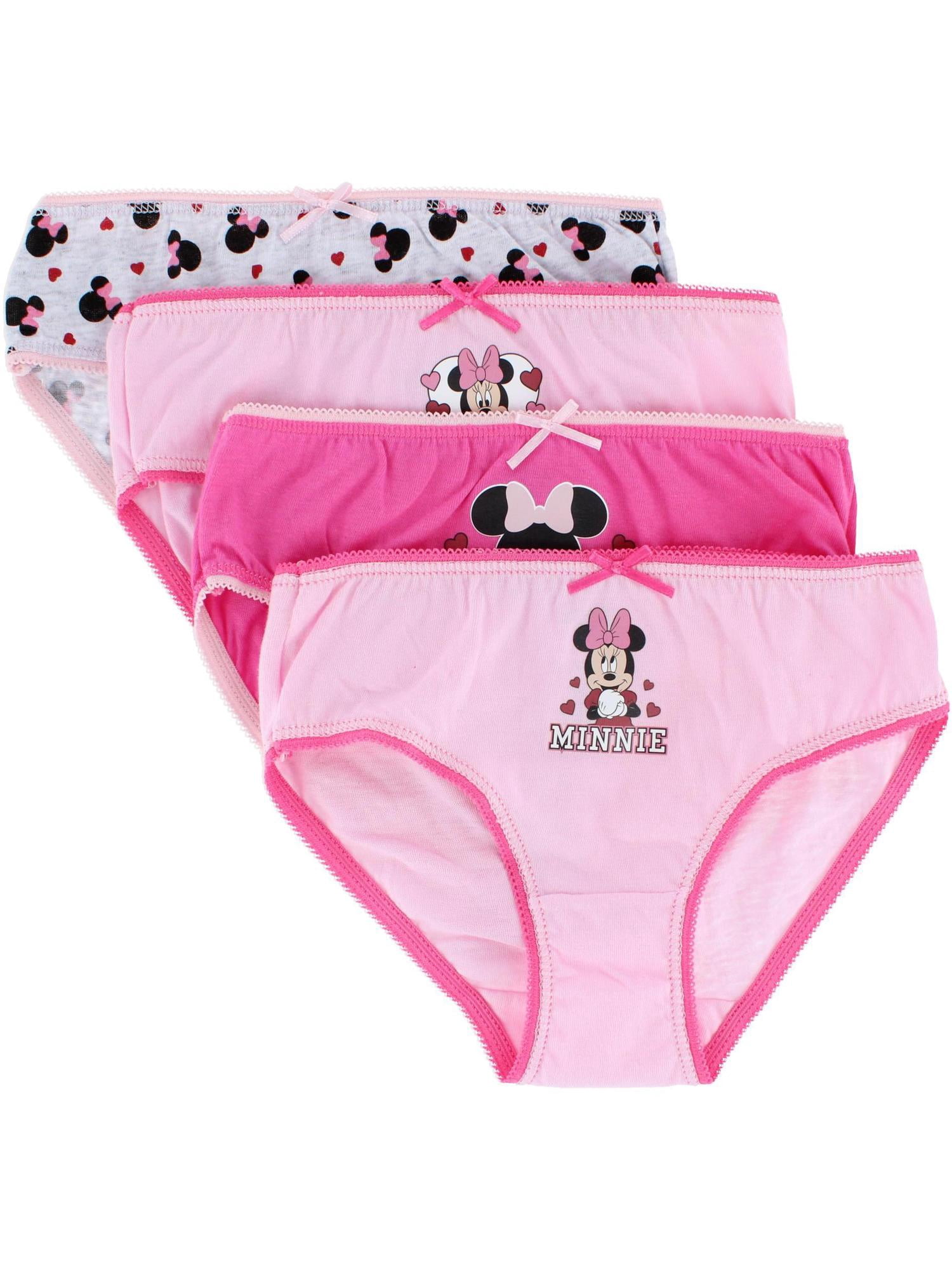 Textiel Trade Girl's Minnie Mouse Briefs (4 Pack) - Walmart.com