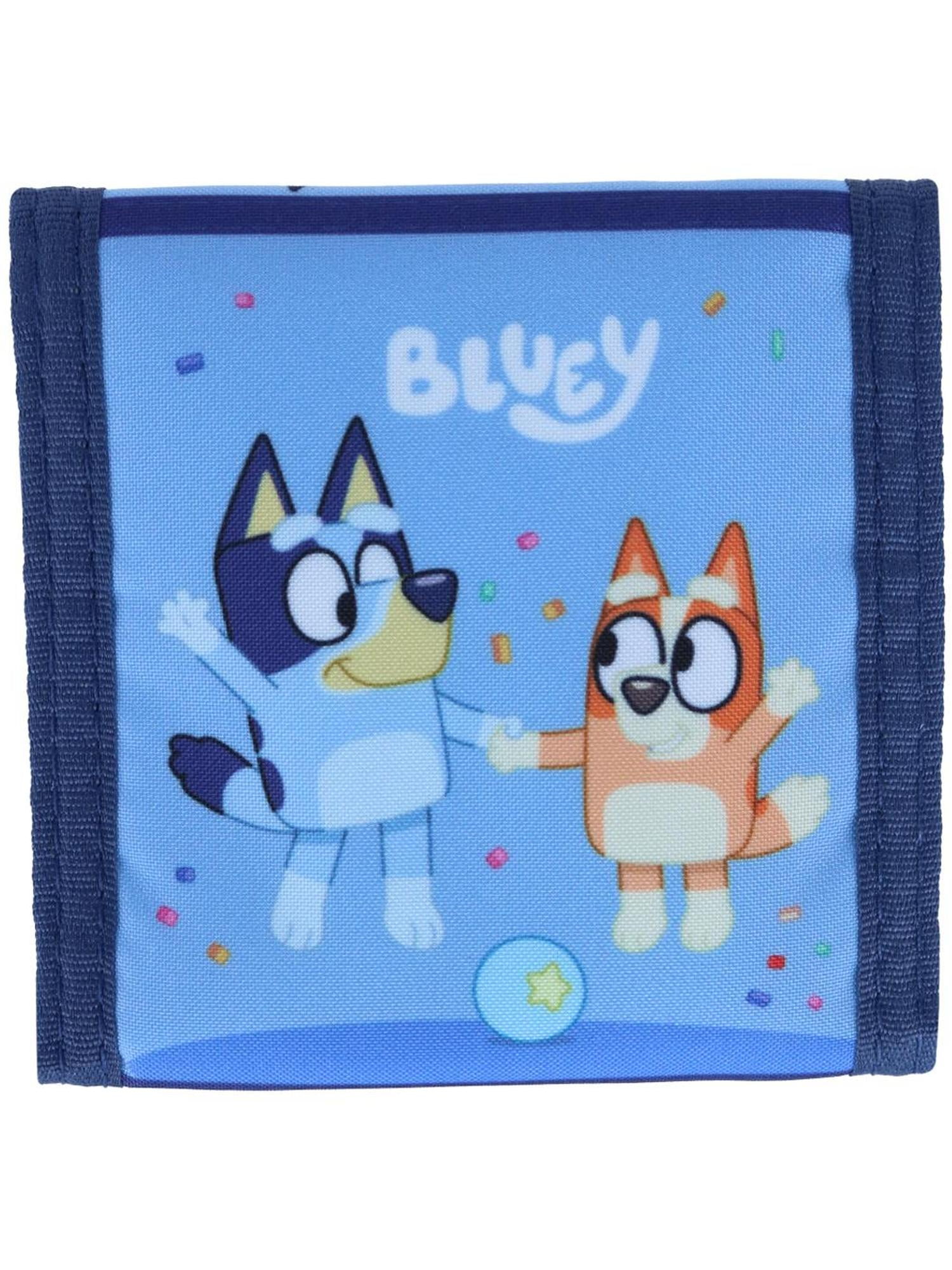 Textiel Trade Kid's Bluey Best Friends Fun Hook and Loop Closure Wallet ...