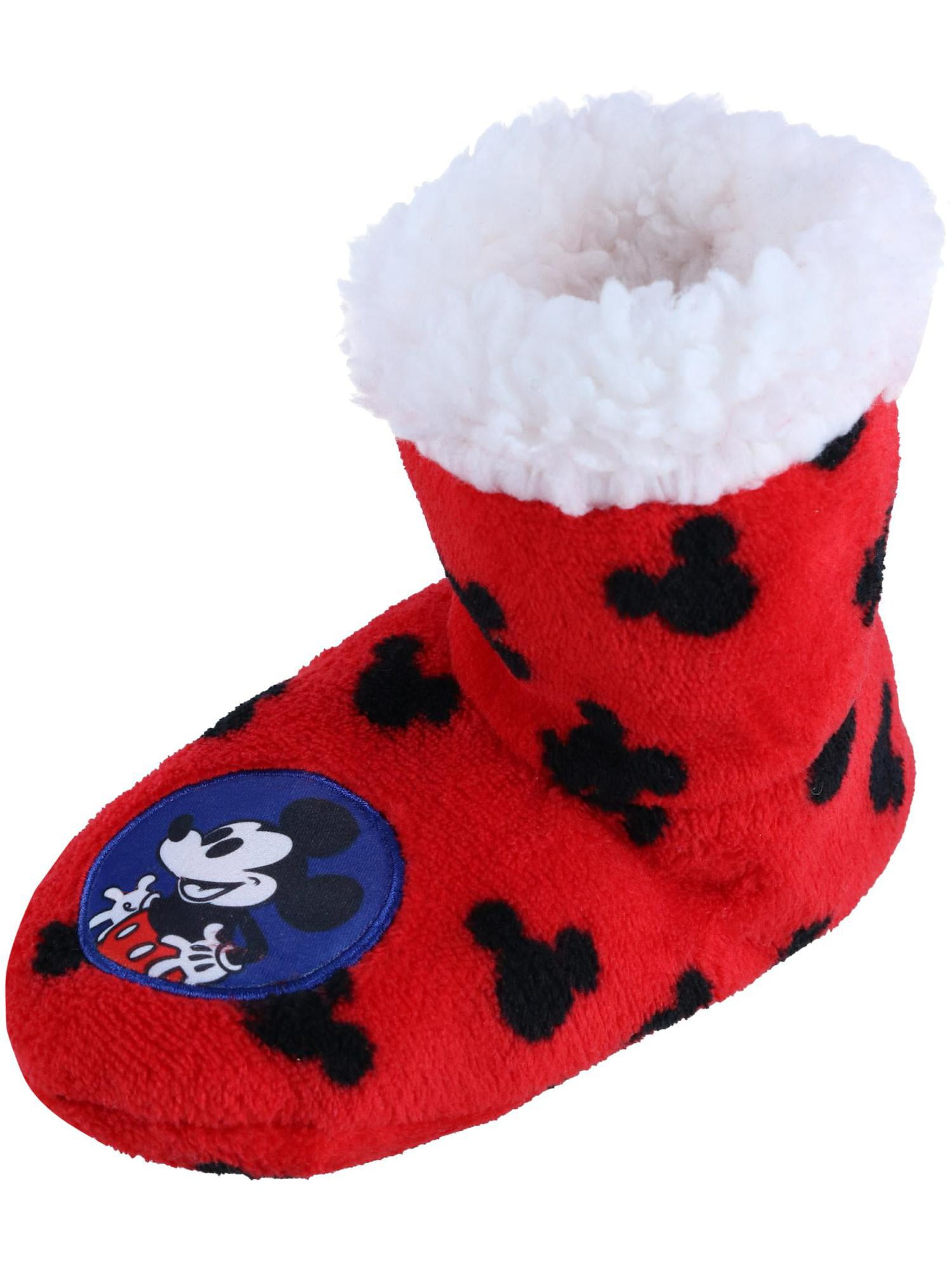 Textiel Trade Kids' Disney Mickey Mouse Print Bootie Slipper - Walmart.com