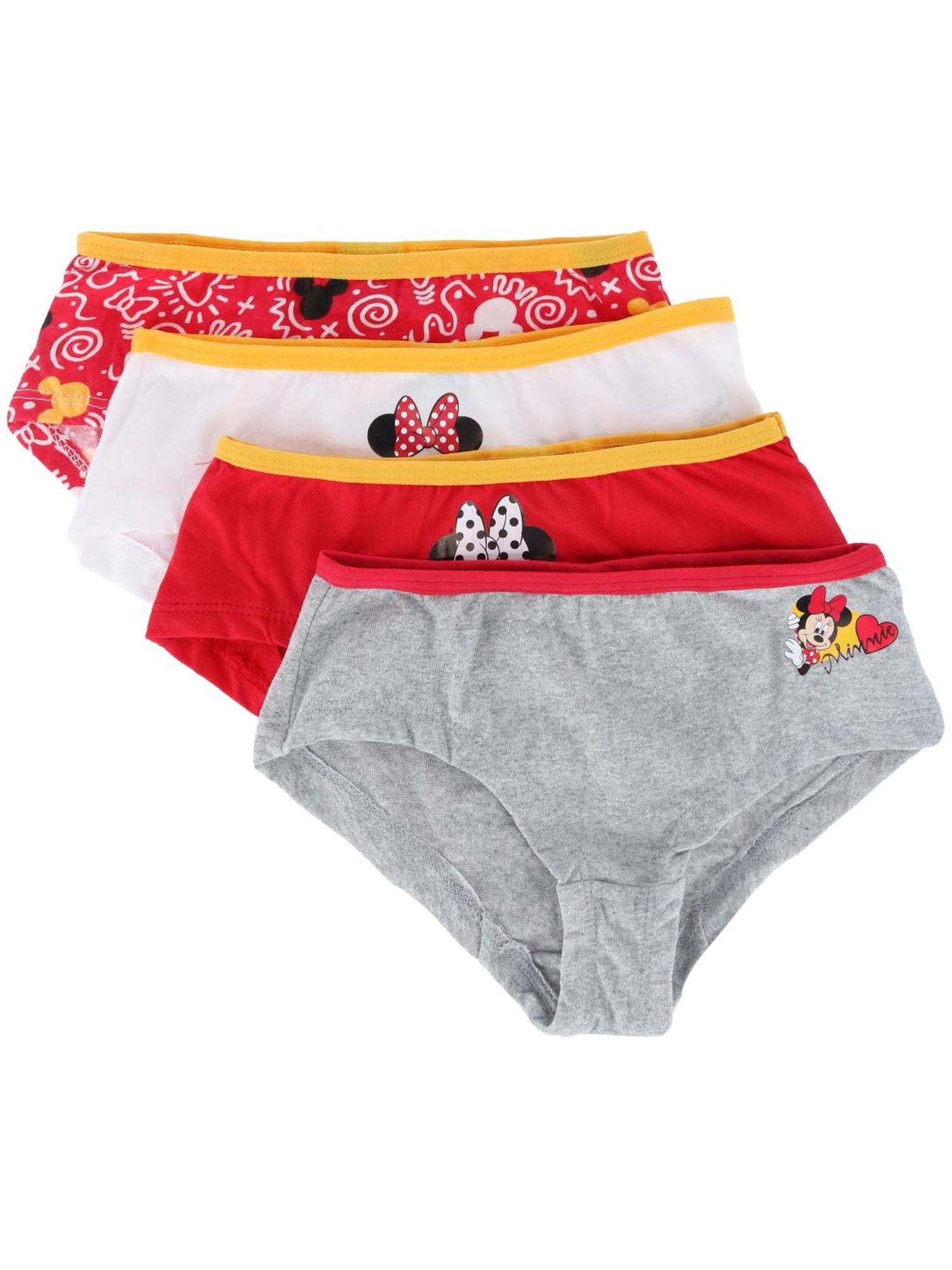Textiel Trade Minnie Mouse Girl's Briefs (4 Pack) - Walmart.com