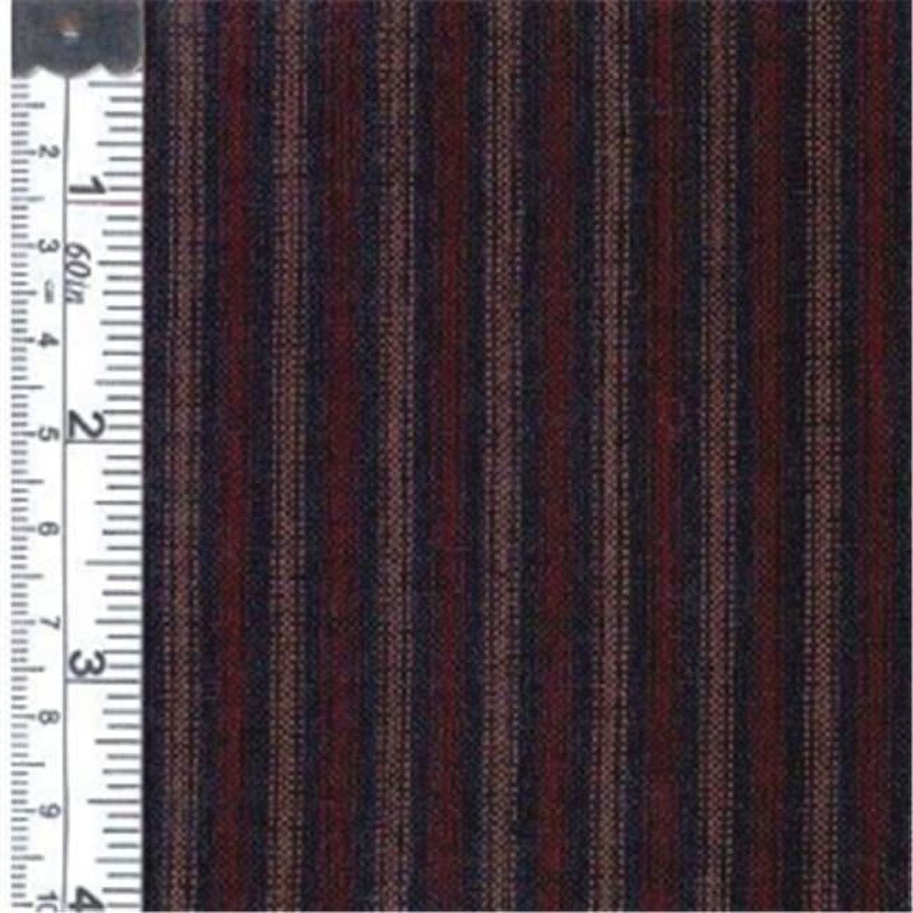 Textile Creations 1201 Rustic Woven Fabric- Stripe Black And Wine- 15 ...