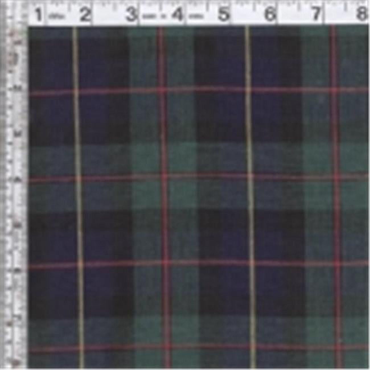 Textile Creations 18 44 in. Classic Yarn-Dyed Tartans Plaid - Green ...