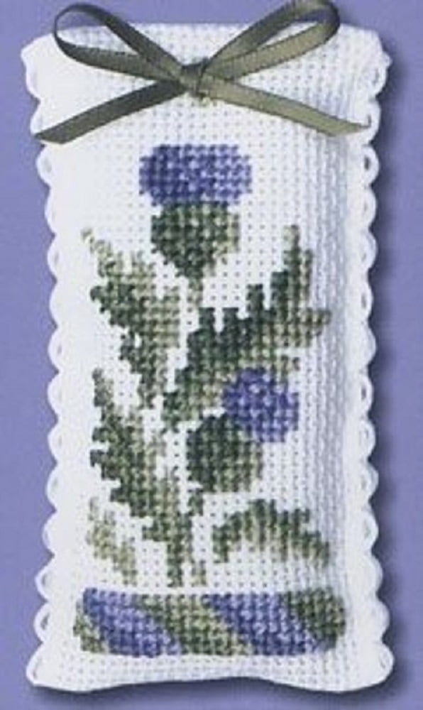 Textile Heritage Lavender Sachet Counted Cross Stitch Kit - Victorian ...