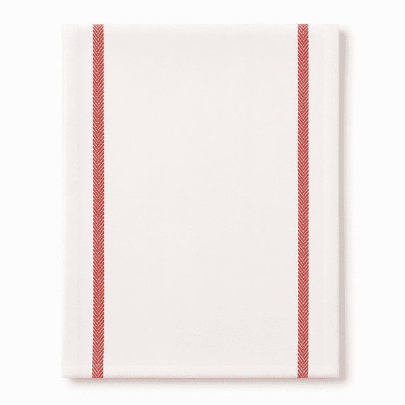 Textile Topia 15x26 Kitchen Towels – Blue Center Stripe & Red Side ...