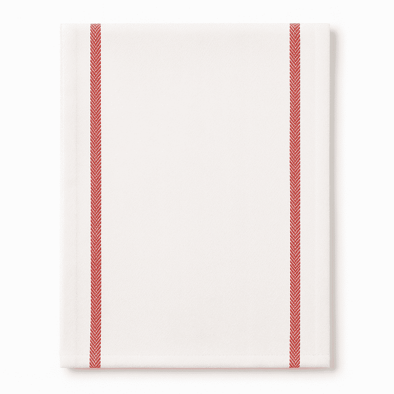 Textile Topia 15x26 Kitchen Towels – Blue Center Stripe & Red Side ...