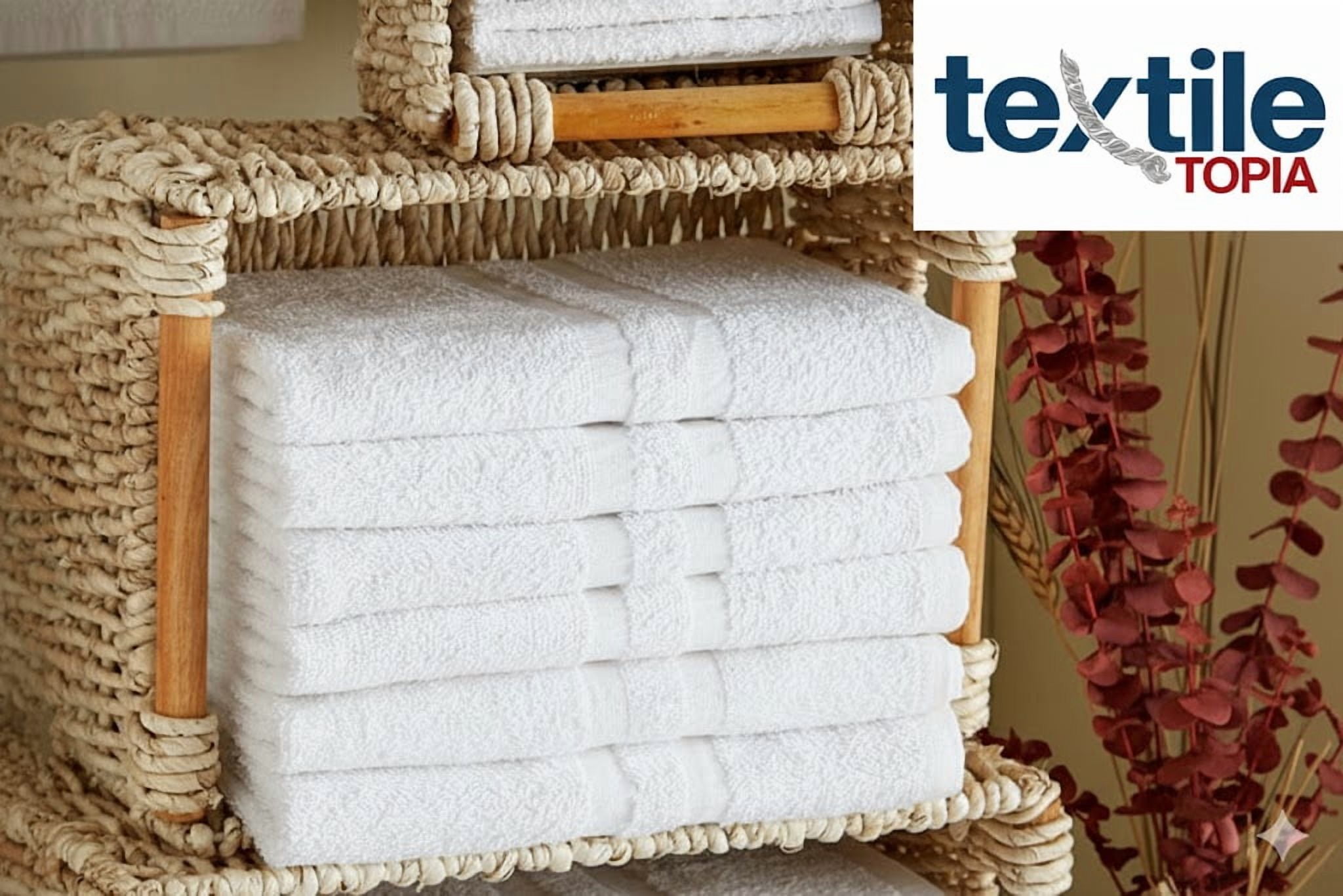 Textile Topia Premium Collection Bath Towel 22x44 – White Bath Towels ...