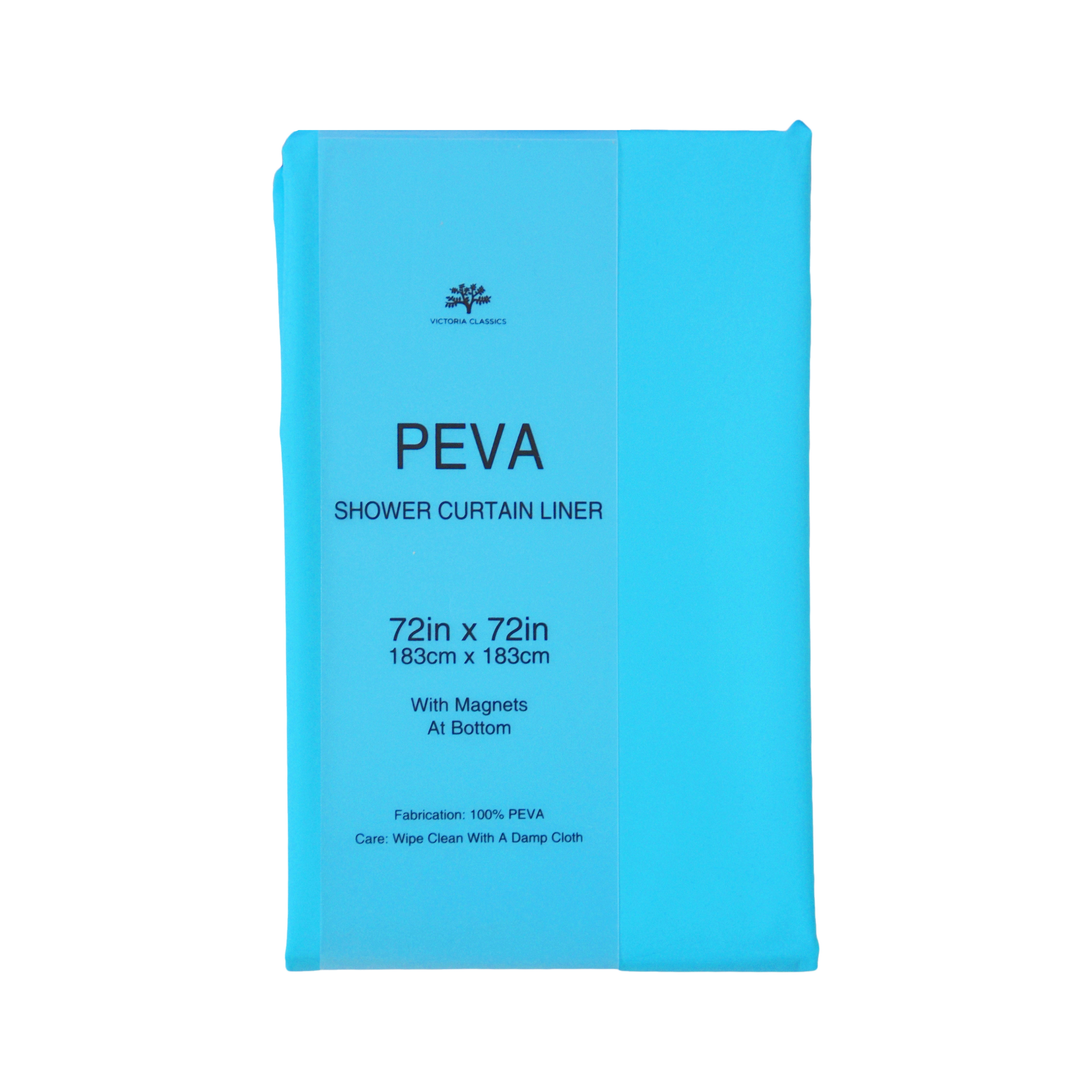 Textiles From Europe 3 Gauge Peva Shower Liner with Magnets and ...