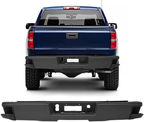 Texture Black Rear Step Bumper fit for 2014-2018 for Chevy Silverado ...