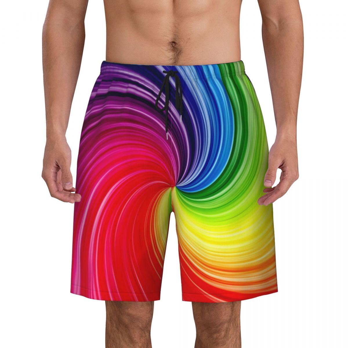 Texture Board Shorts Summer LGBT Pride Flag Sports Fitness Beach Shorts ...