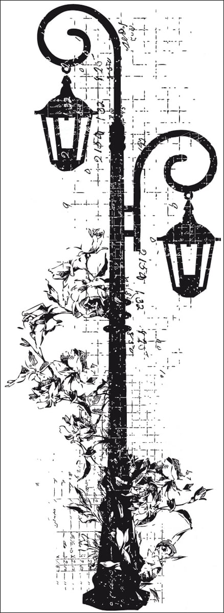 Timeless Collection Clear Acrylic Stamps Decorative Lamp - Walmart.com