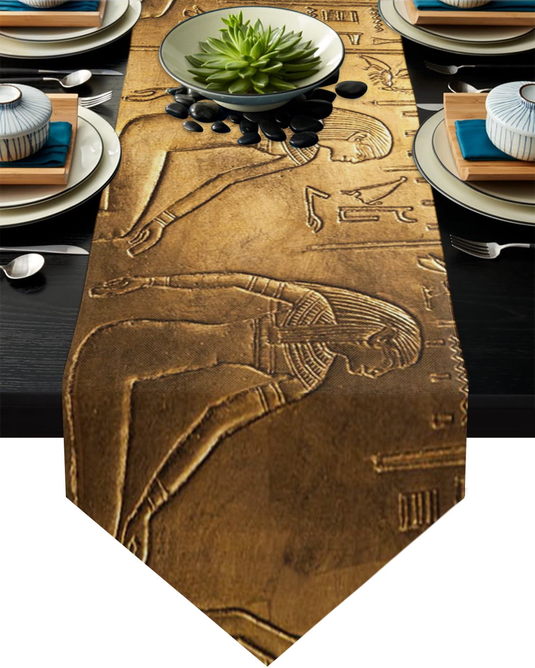 Texture Egypt Pattern Table Runner ration Home ration Table ration ...